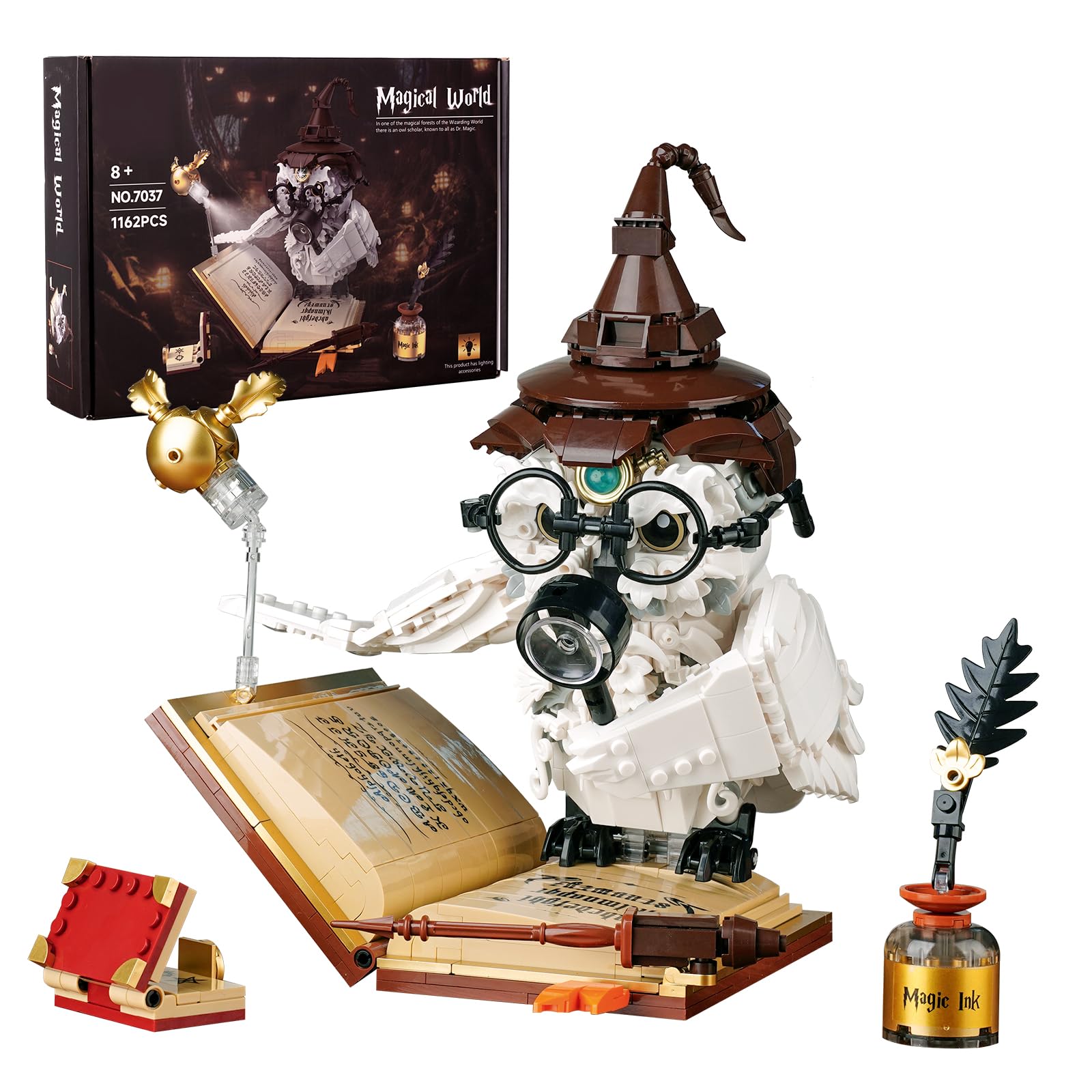 Ideas Magic World Owl Building Set, Compatible With Lego Animal Moc Po ...