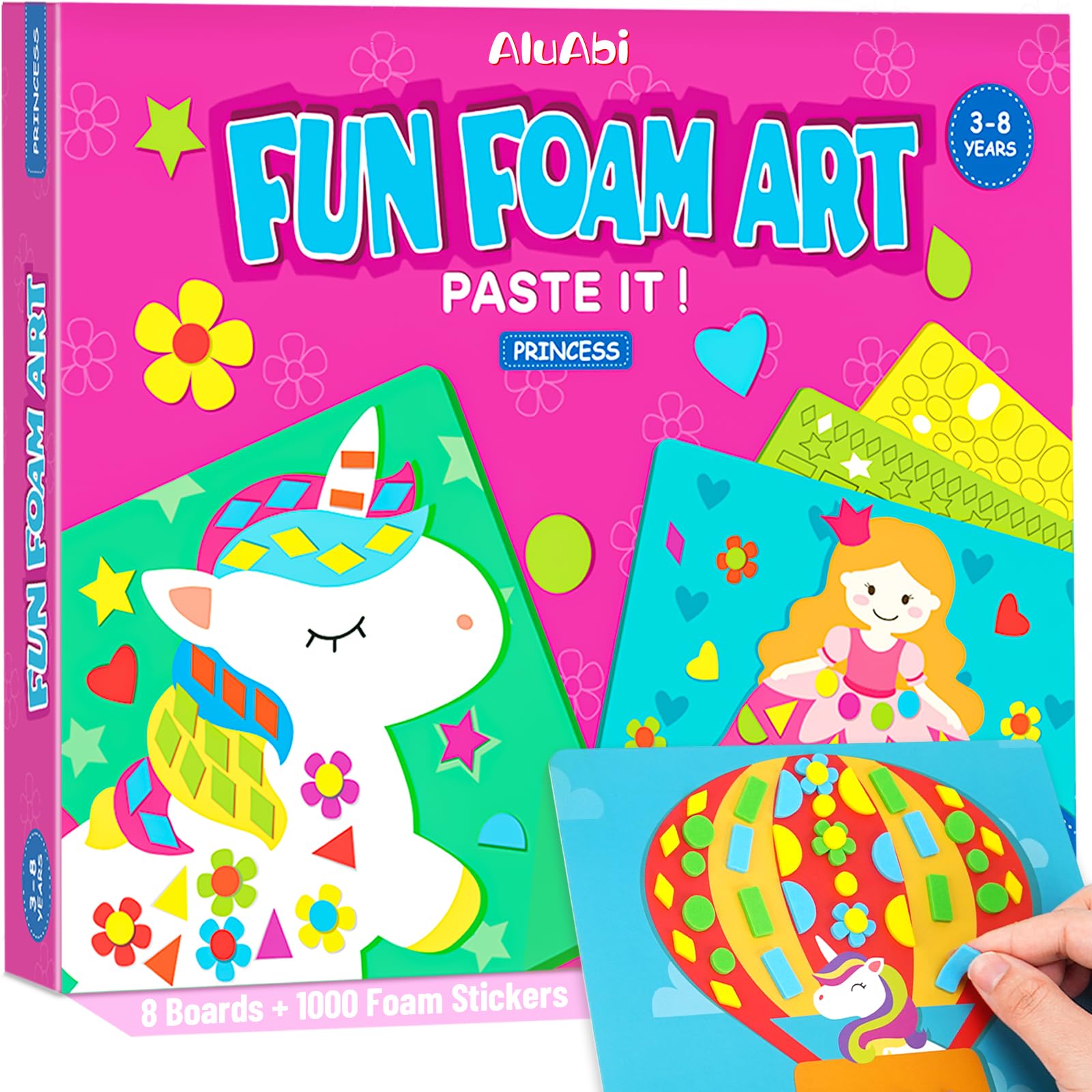 AluAbi Foam Sticker Art Craft Activity,No Mess Fun Sticker for Kids ...