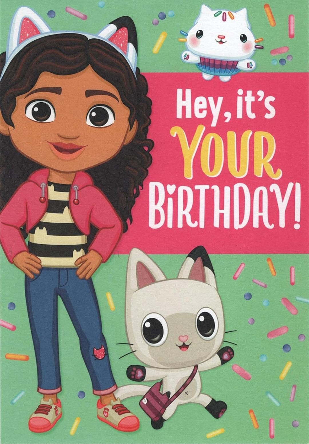 Gabby'S Dollhouse Happy Birthday Card Featuring Gabby And Pandy Paws ...