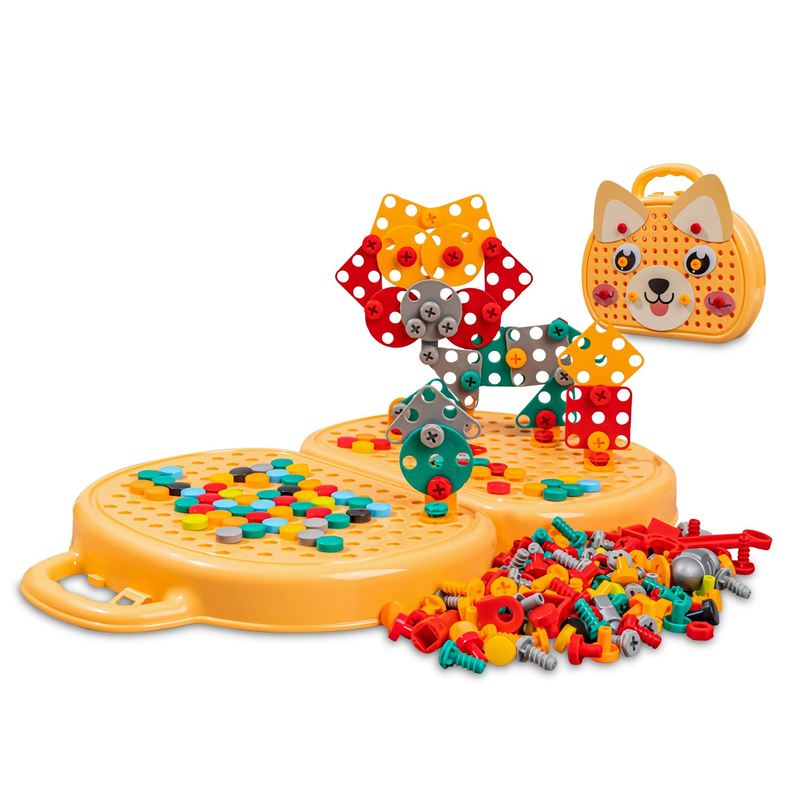 Magic Montessori Play Toolbox With Drill, 203Pcs Magic Montessori Play ...