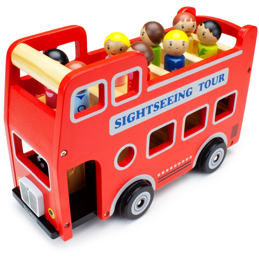 Wooden Wheels Natural Beechwood Chunky Cars and Vehicles Imagination ...