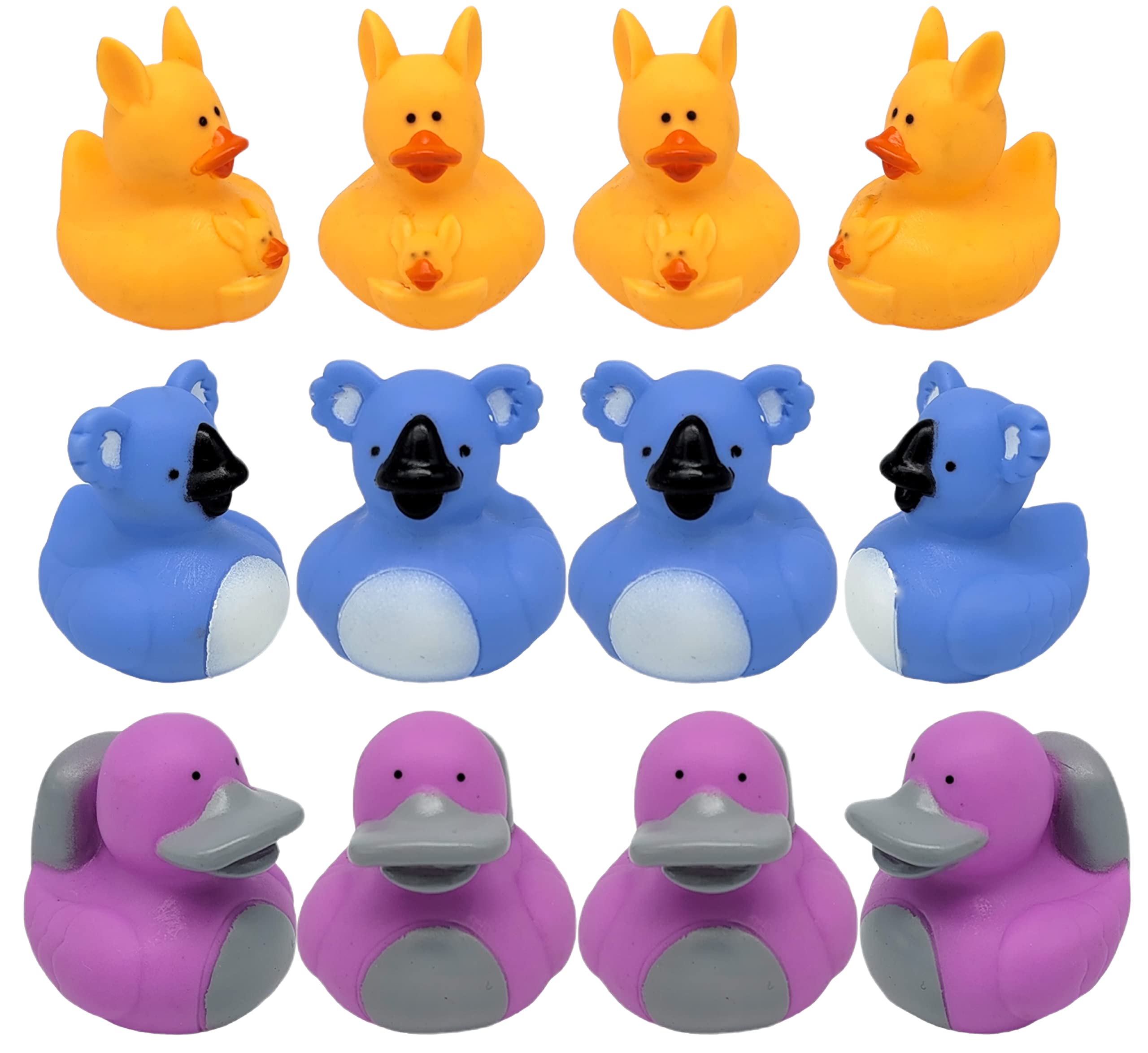 Cool Rubber Ducks (2') Standard Size. (12 Pack) Cute Duck Bath Tub Poo ...