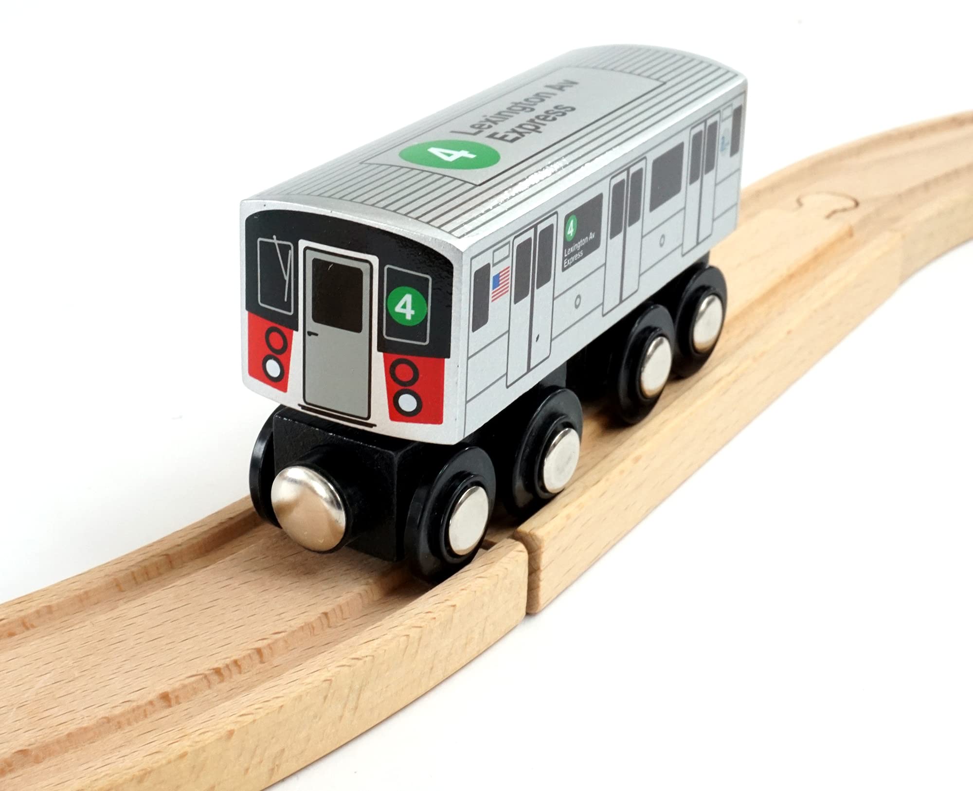 MUNI PALS Wooden Toy Train - New York City Subway 4-Train Lexington Av ...