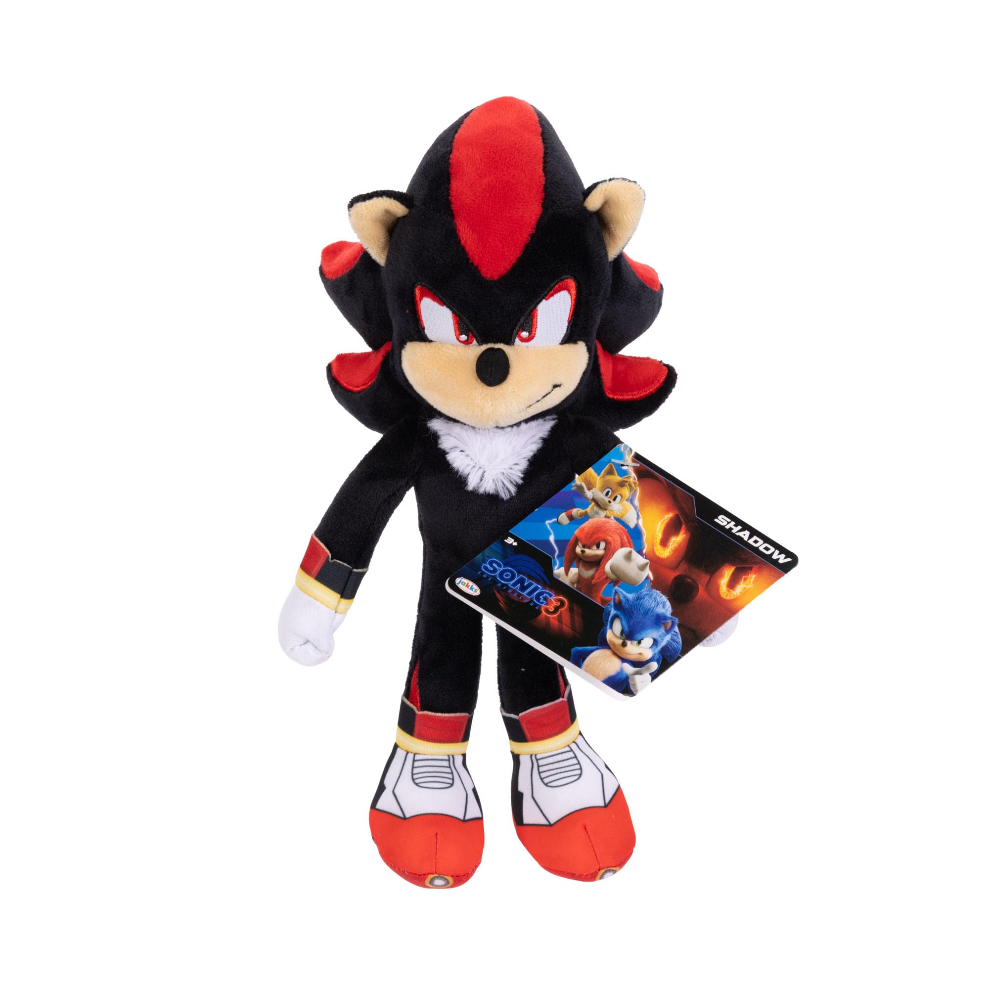 Sonic the Hedgehog 3 Movie Shadow Plush 9-Inch Stuffed Toy Figure ...