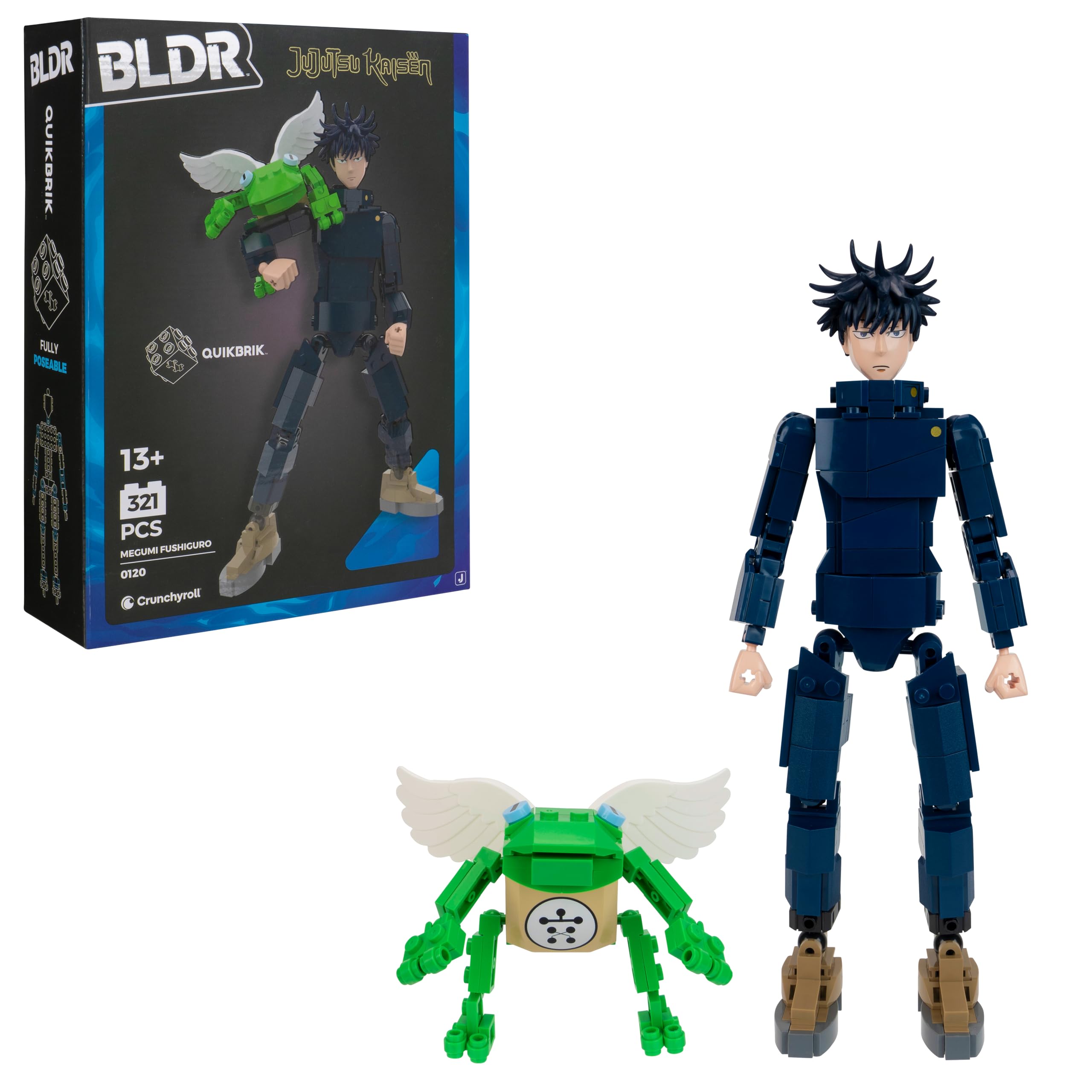 BLDR Jujutsu Kaisen Megumi Fushiguro Building Set - 9.5-Inch Buildable ...
