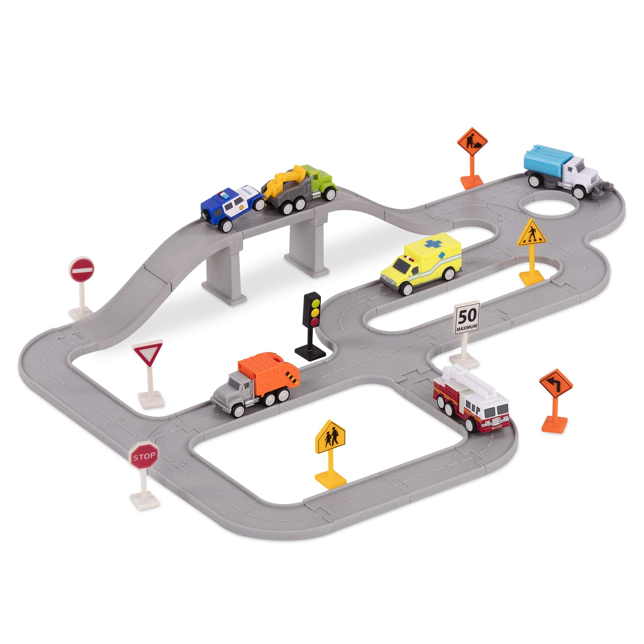 Driven by Battat WH1078Z City Crew Pocket Playset - 57pc Multicoloured ...