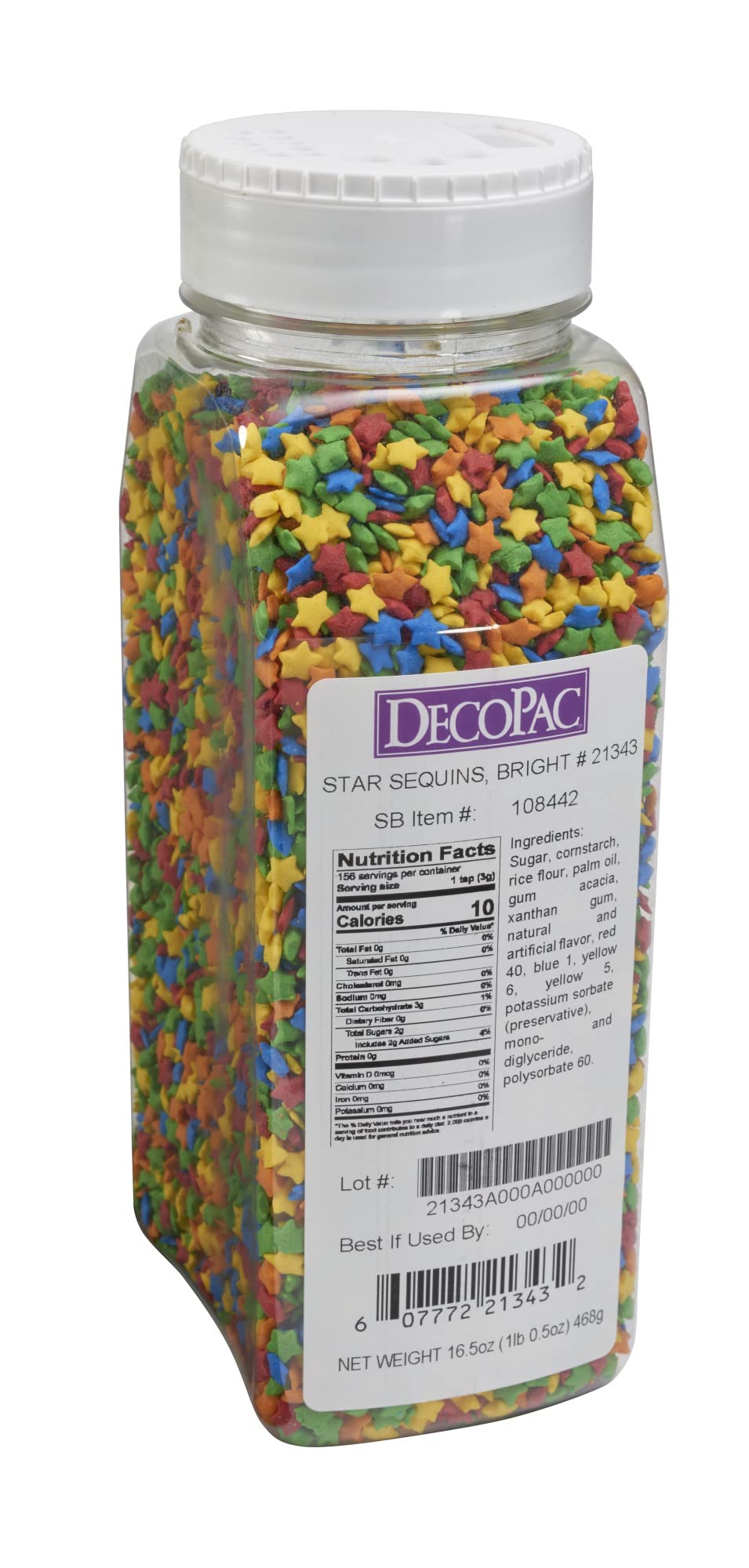 DECOPAC Quins Fancy Sprinkles, 19.5oz, Candy Sprinkles in Handheld ...