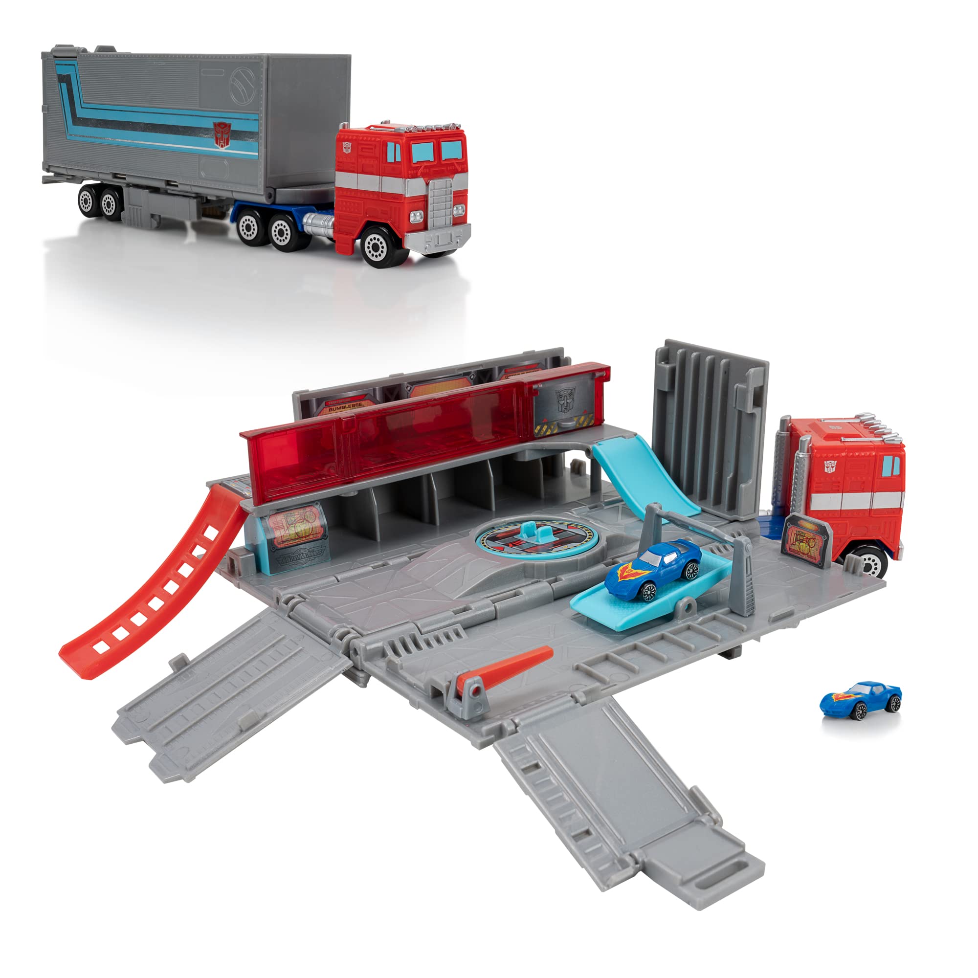 Micro Machines Optimus Prime Hauler Playset - Converting Playset With ...