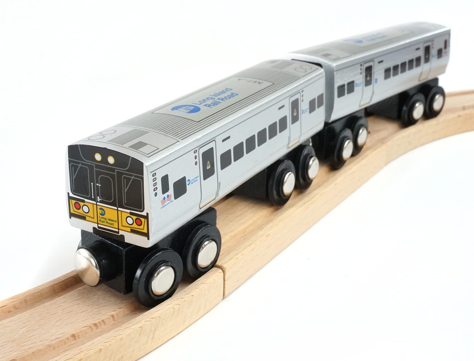 MUNI PALS Munipals Long Island Rail Road Wooden Railway M7 2-car Set ...