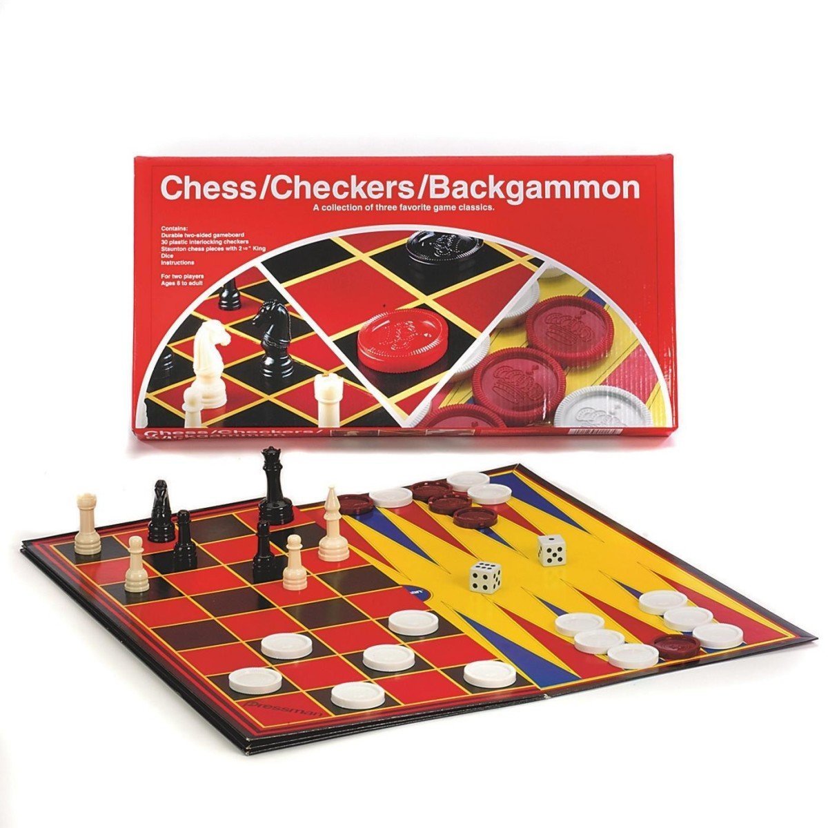 Pressman Pre111312 Chess/Checkers/Backgammon – Toytooth