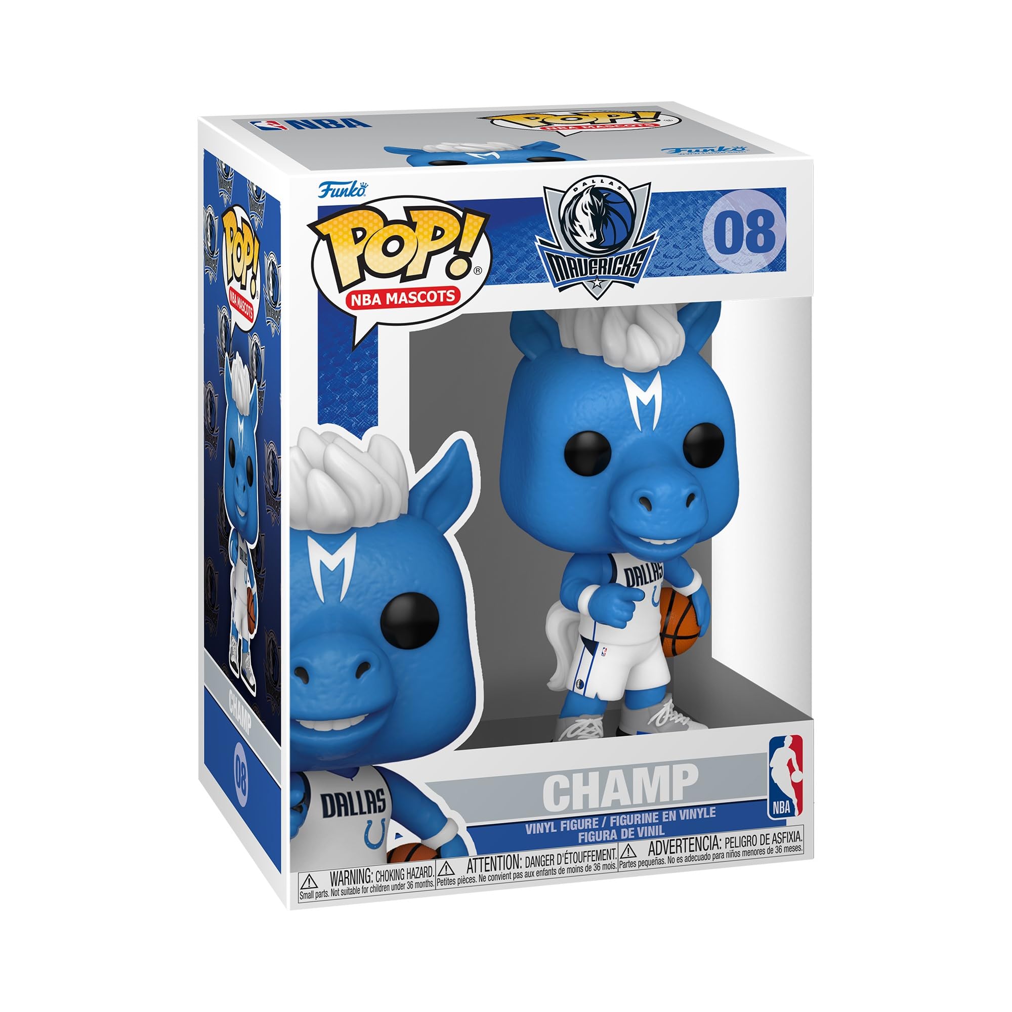 Funko Pop! Nba: Mascots - Dallas - Champ The Horse - Collectable Vinyl ...