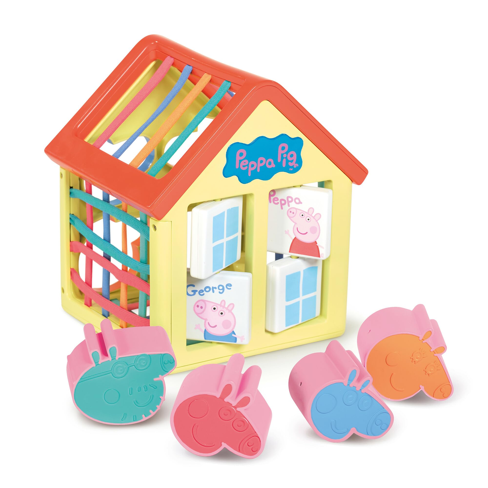 Toomies Peppa Pig’S Sensory House Activity Cube - Shape Sorter Sensory ...