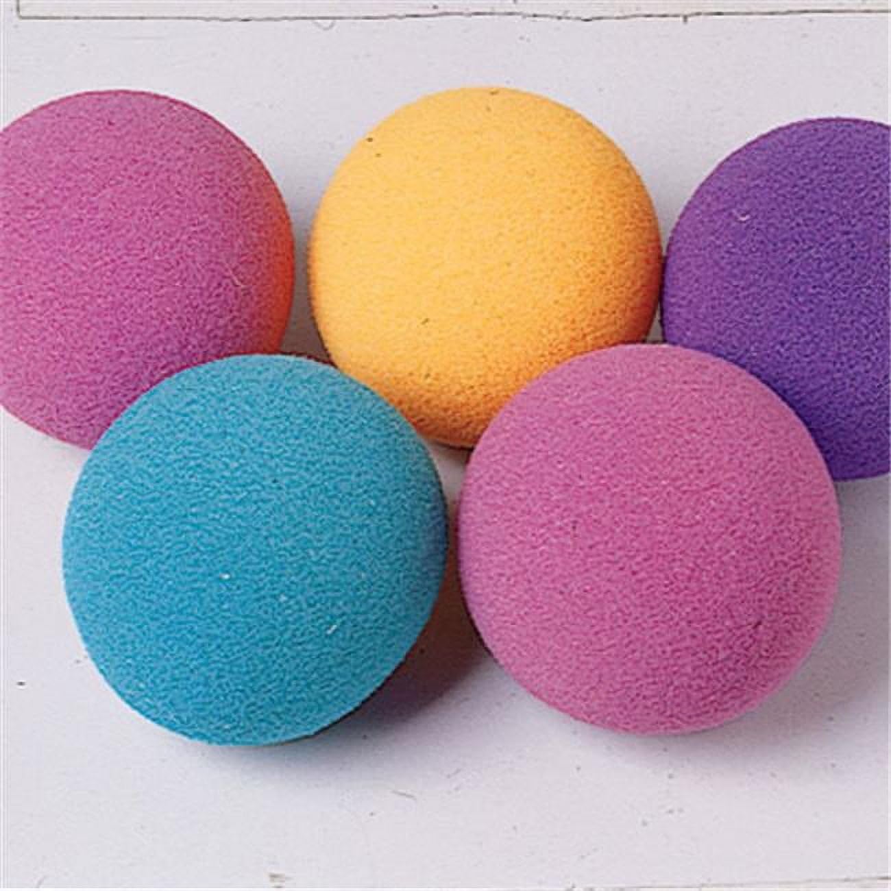 U.S. Toy Foam Balls, Assorted Colors, 2.5