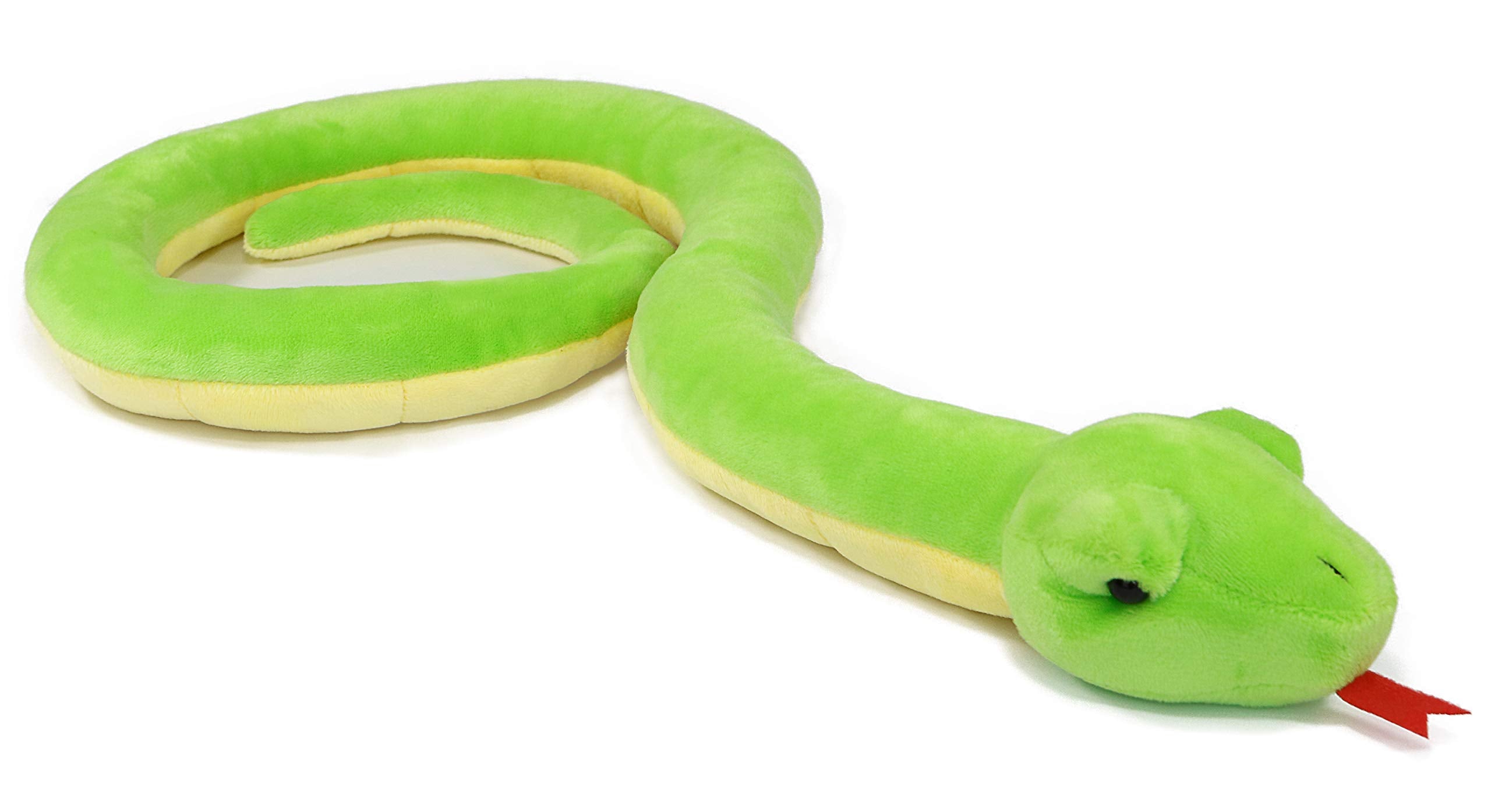 Ice King Bear Lifelike Green Snake Stuffed Animal - Plush Toy (Coiling ...