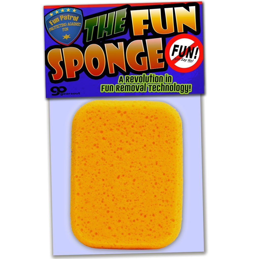 Gears Out Fun Sponge - White Gag Gift for Parents, Retirement & Office ...