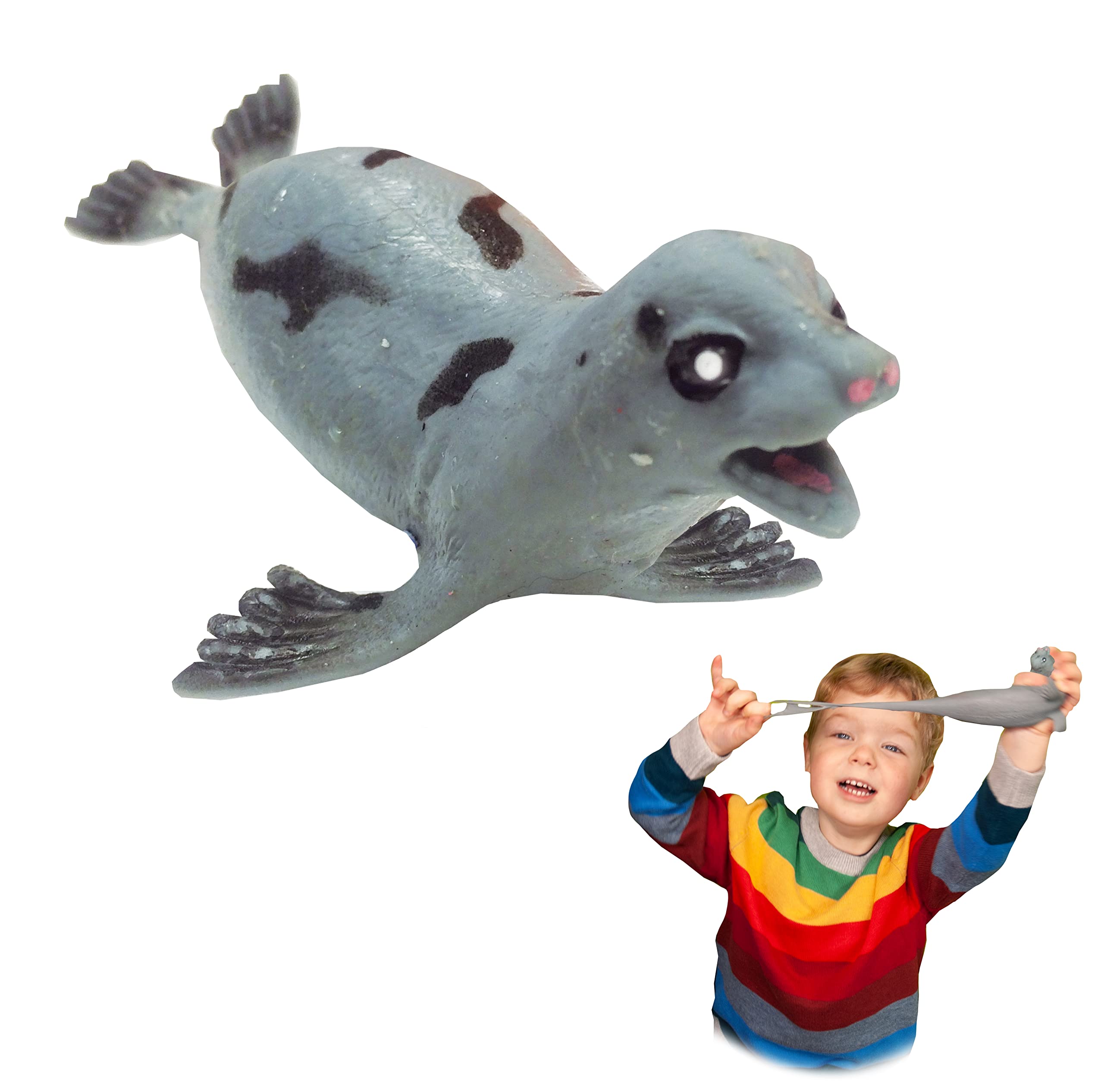 Rep Pals - Seal, Stretchy Toy from Deluxebase. Super Stretchy Animal ...
