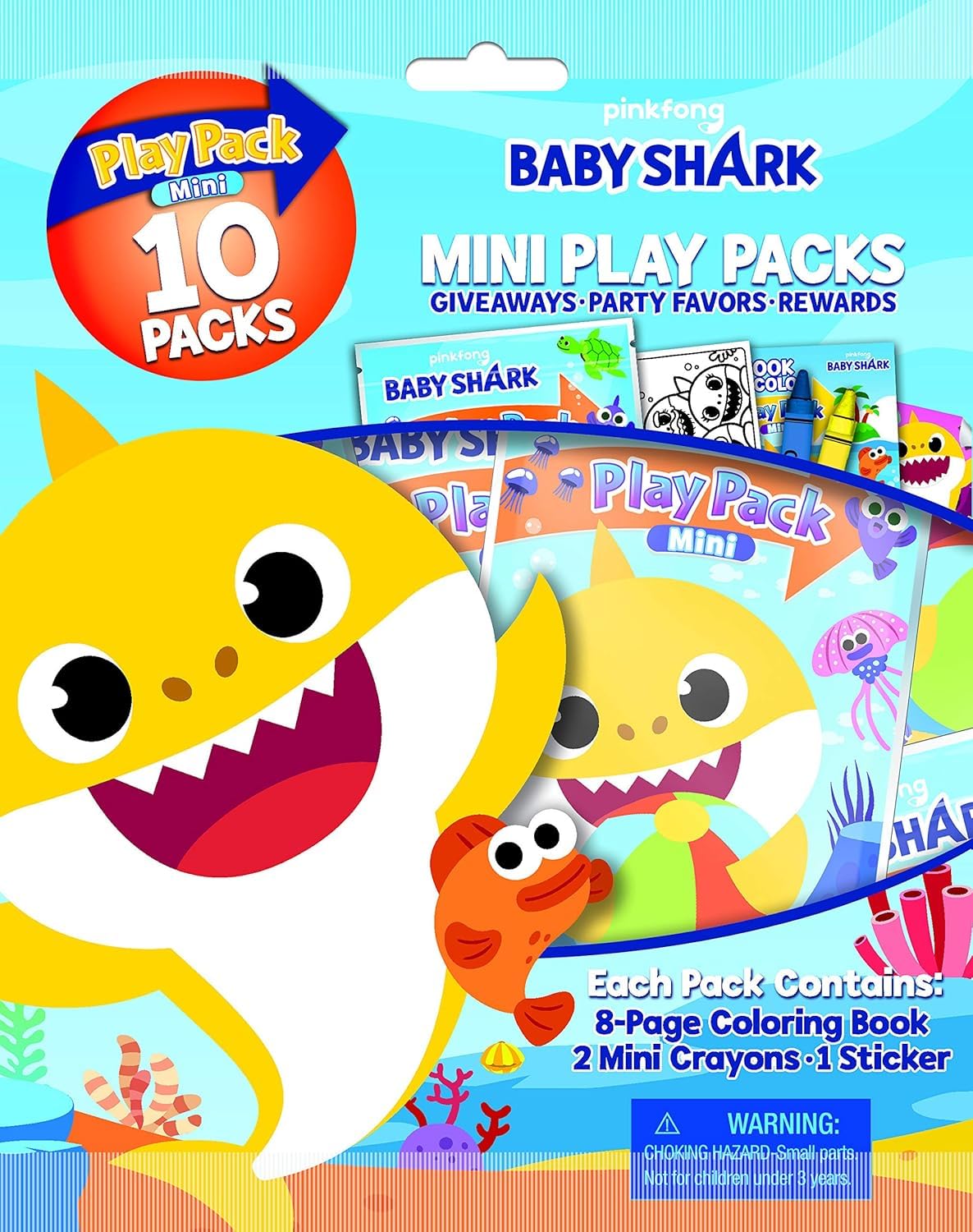 Bendon Mini Play Packs, Each with Mini Coloring Book, 2 Mini Crayons ...