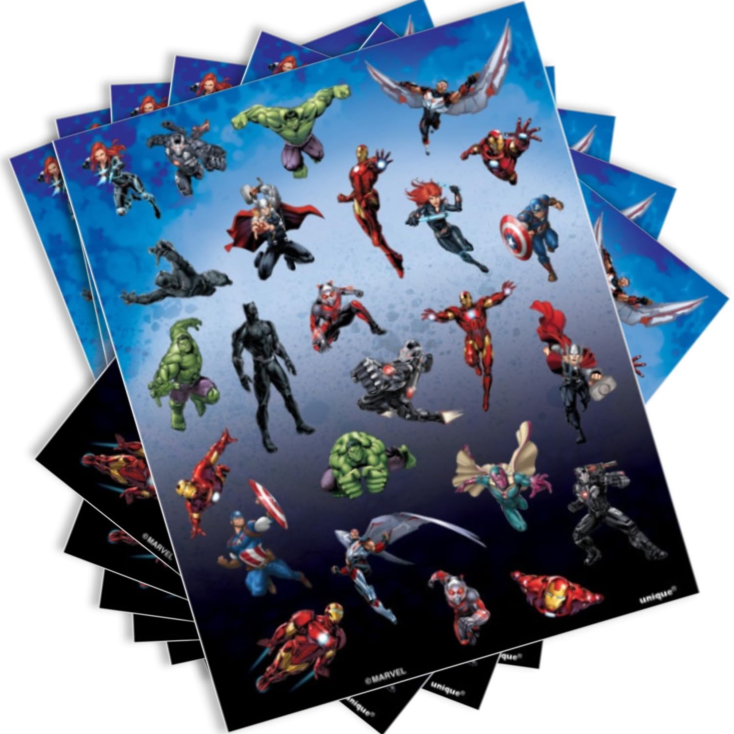 Avengers Sticker Sheets - Assorted Designs, 4 Pcs – Toytooth