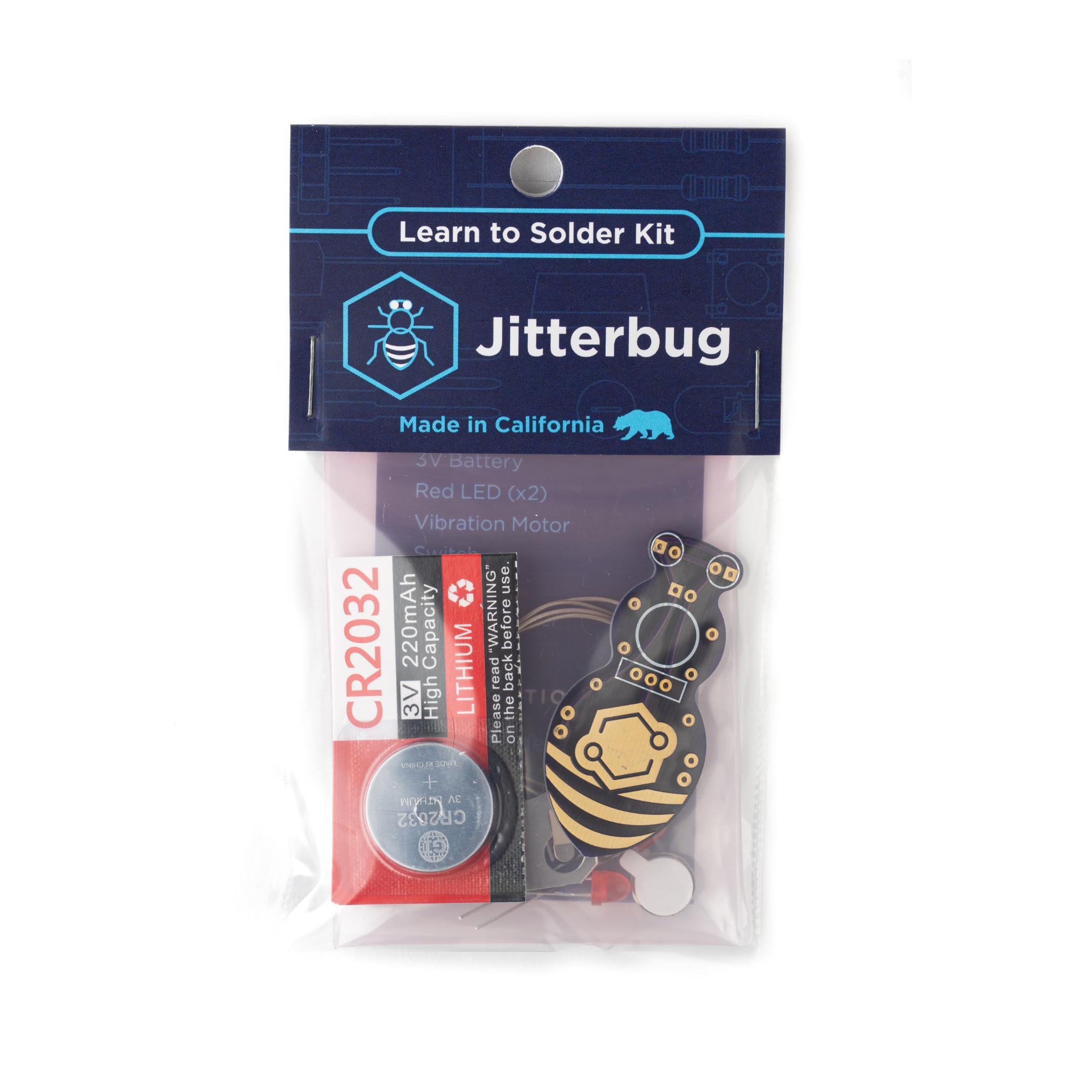 Learn To Solder Kits Jitterbug Soldering Kit | Diy Electronics Project ...