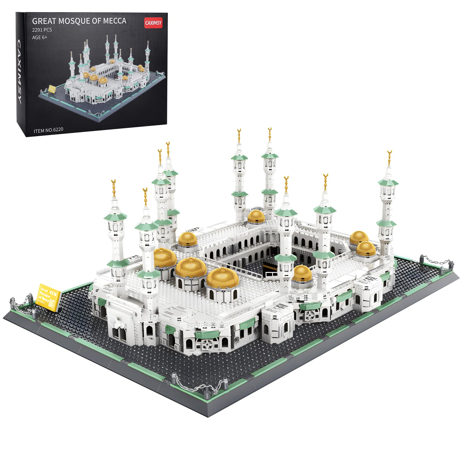 CAXIMSY Building Blocks Set - Great Mosque of Mecca Model, 2291 Pieces ...