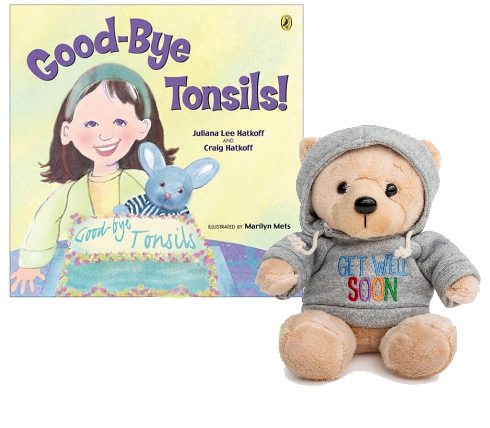 Tonsillectomy Gift Get Well Soon Teddy Bear With Goodbye Tonsils ...