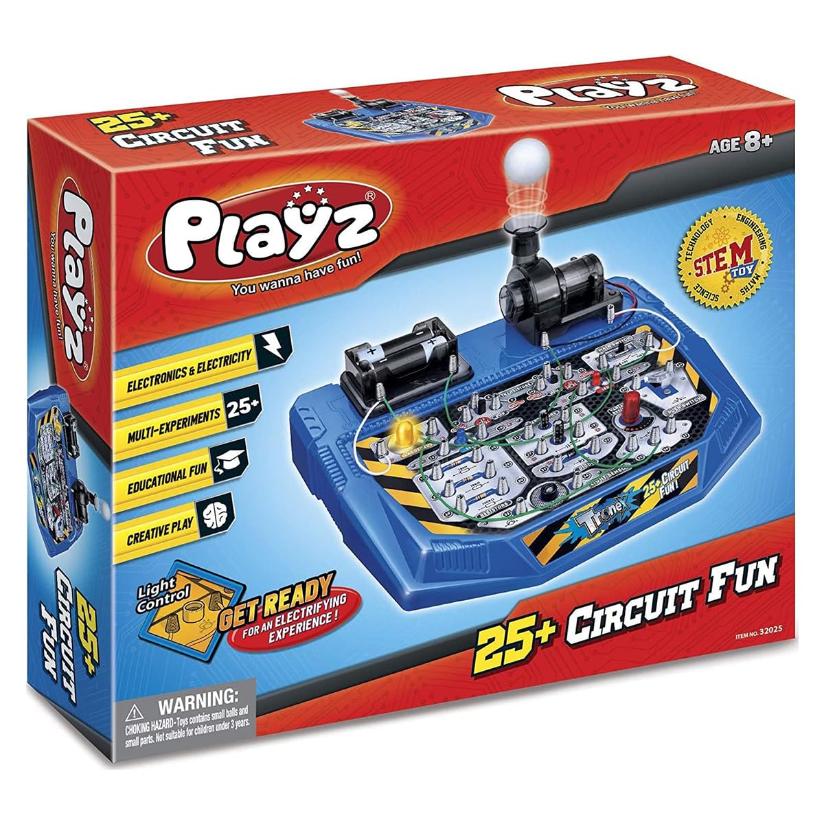 Playz Advanced Electrical Circuit Board Engineering Kit For Kids With ...