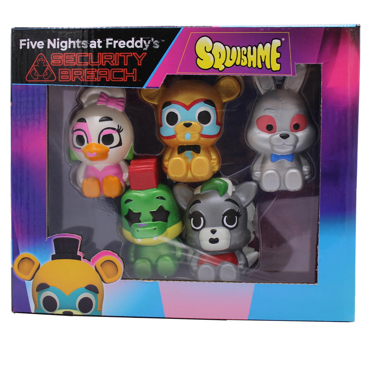 Just Toys LLC Five Nights at Freddy's Security Breach SquishMe 5-Pack ...