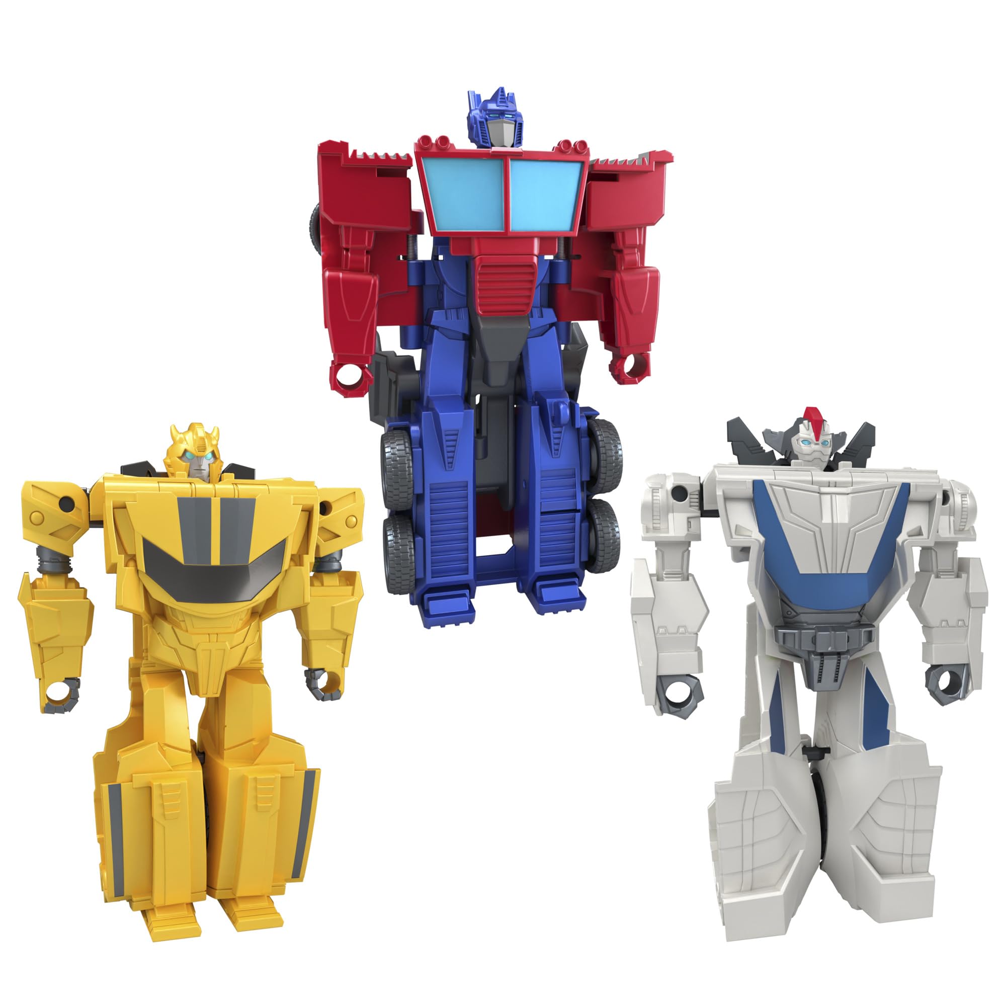 Transformers 1-Step Flip Heroes 3-Pack, 4-Inch Wheeljack, Bumblebee ...