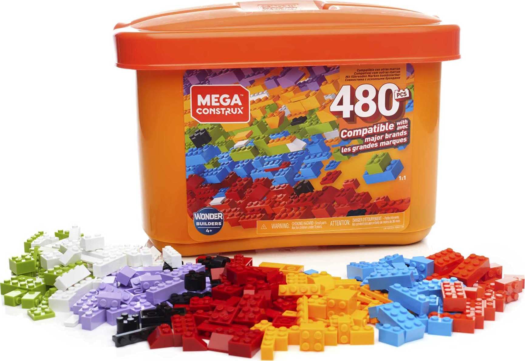 Mega Construx Open-Ended Play Brick Box For Ages 4+ (Building Toys For ...