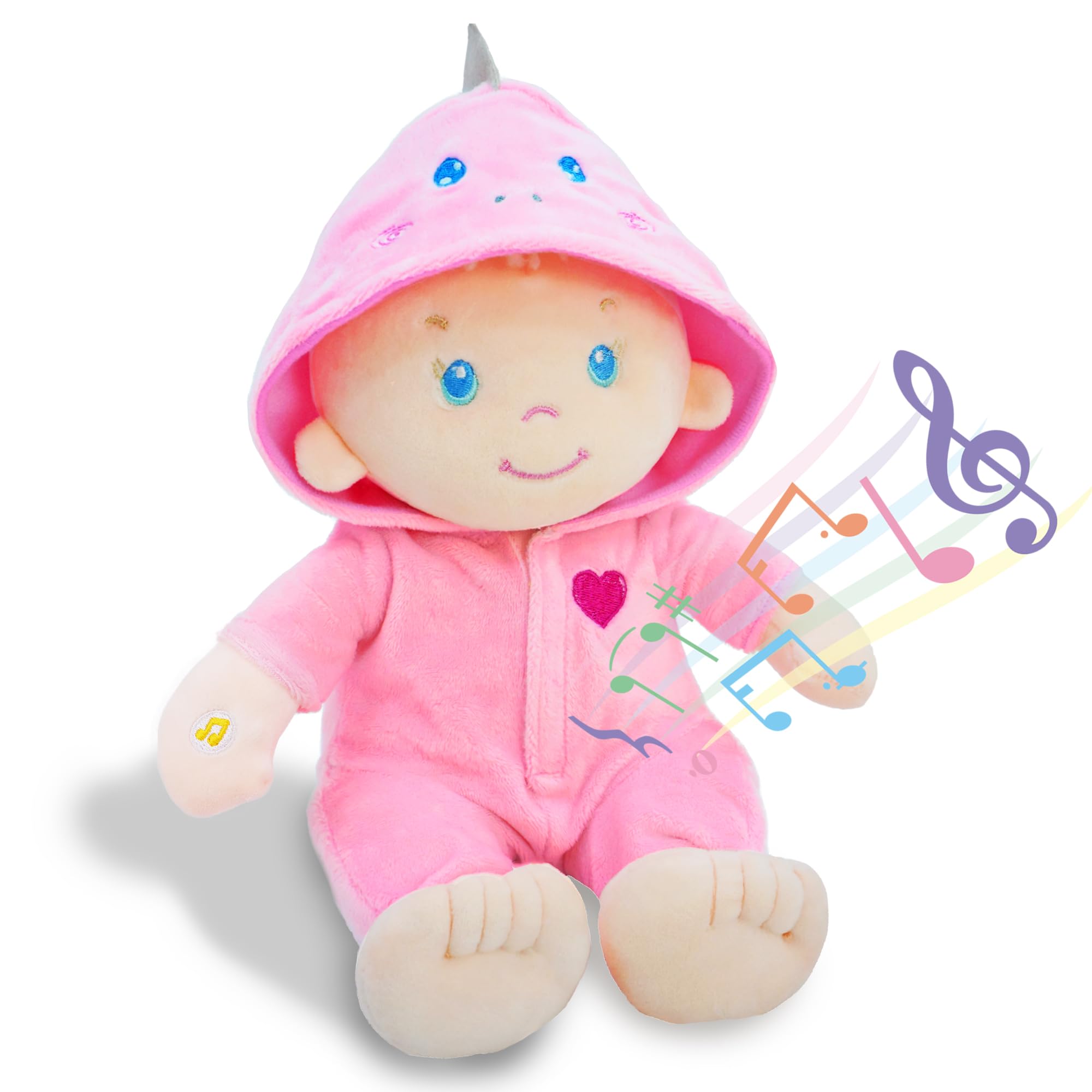 June Garden 12 Musical Sweet Dolly Dinopuff - Interactive Stuffed Ultra ...