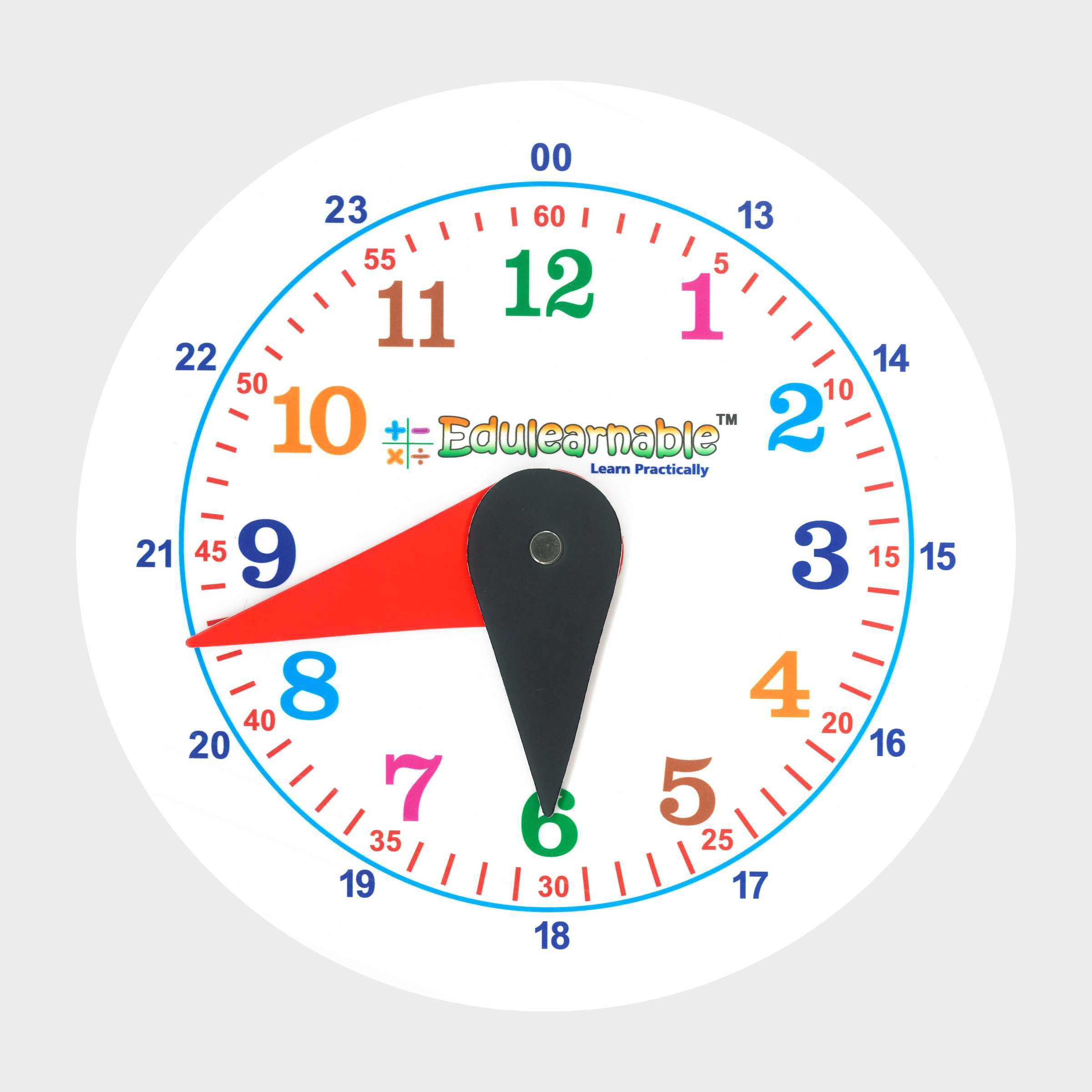 Edulearnable Toy Clock For Early Time Learning For Kids Gift For Little ...