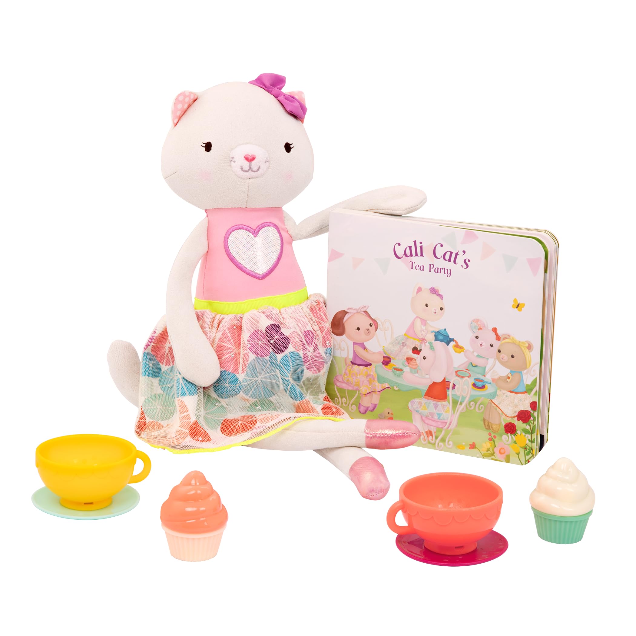 B. Toys- Tippy Toes- Cali Cat- Plush Cat Playset- Pretend Play – Tea ...