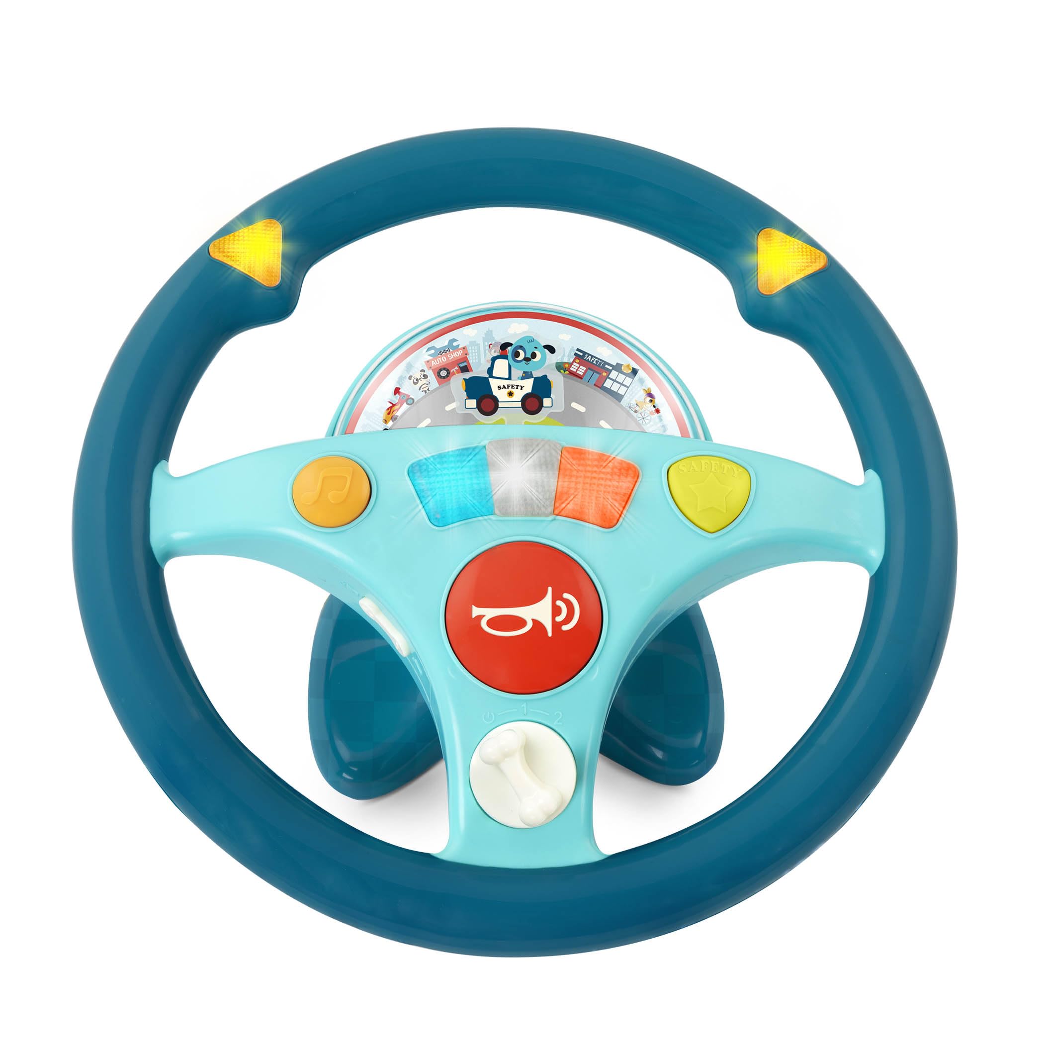 B. Toys Woofer'S Musical Driving Wheel - Pretend Play Steering Wheel ...