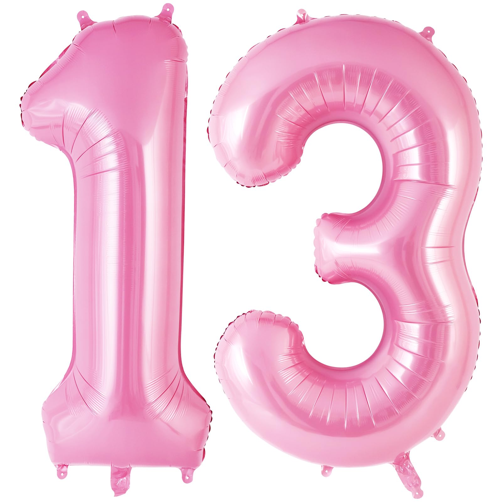 Pink Number 13 Balloon, 40 Inch Big Large Foil Helium Number Balloons ...