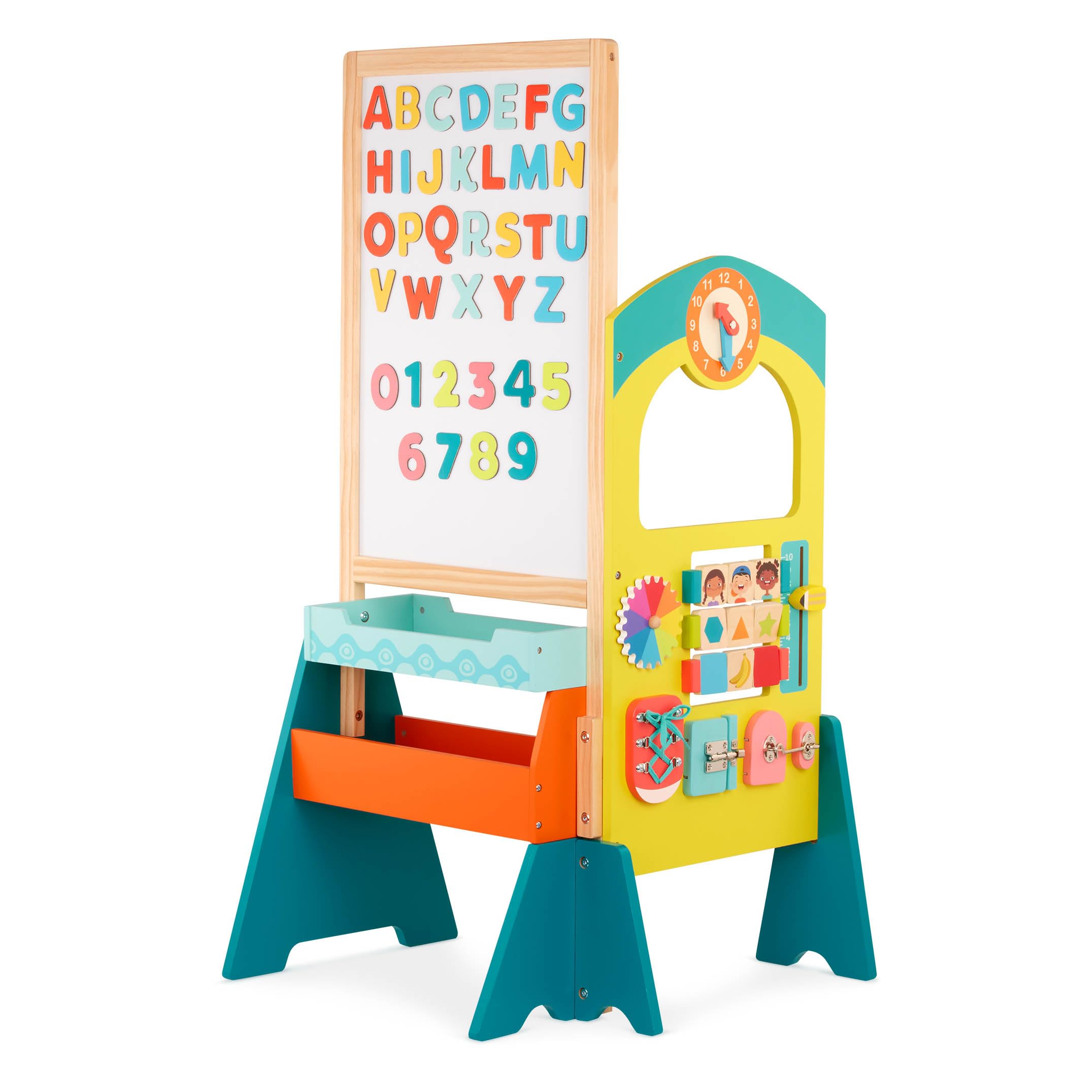 B. toys School Play Set - Whiteboard & Chalkboard, 36 Magnetic Letters ...