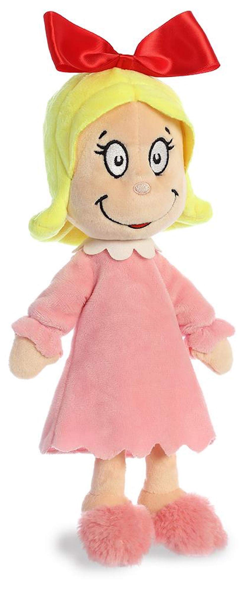Aurora 12" Cindy Lou Who Plush Toy - Pink, Red, Yellow, Polyester, Mod ...