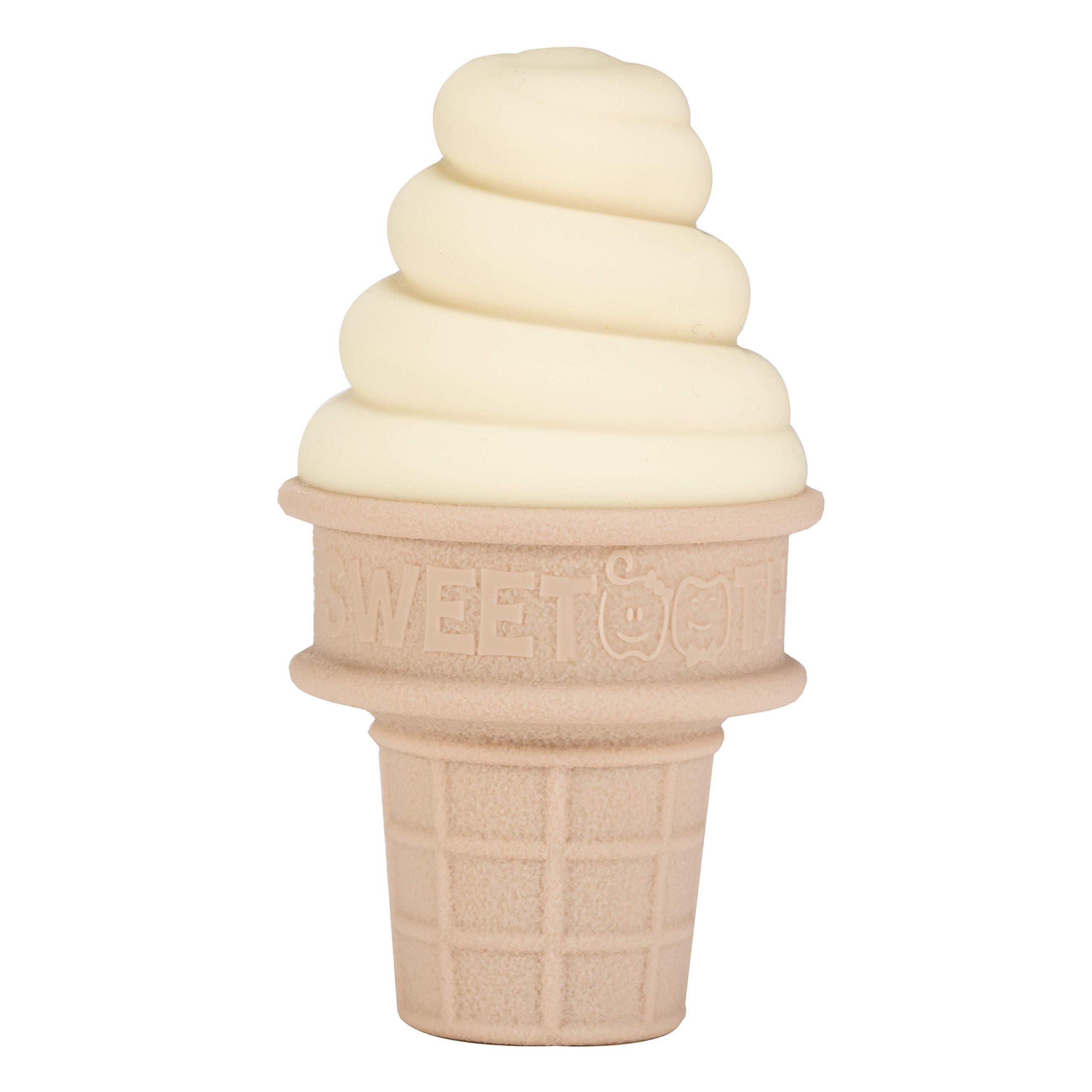 Sweetooth Ice Cream Cone Shaped Baby Teether - Yummy Yellow – Toytooth