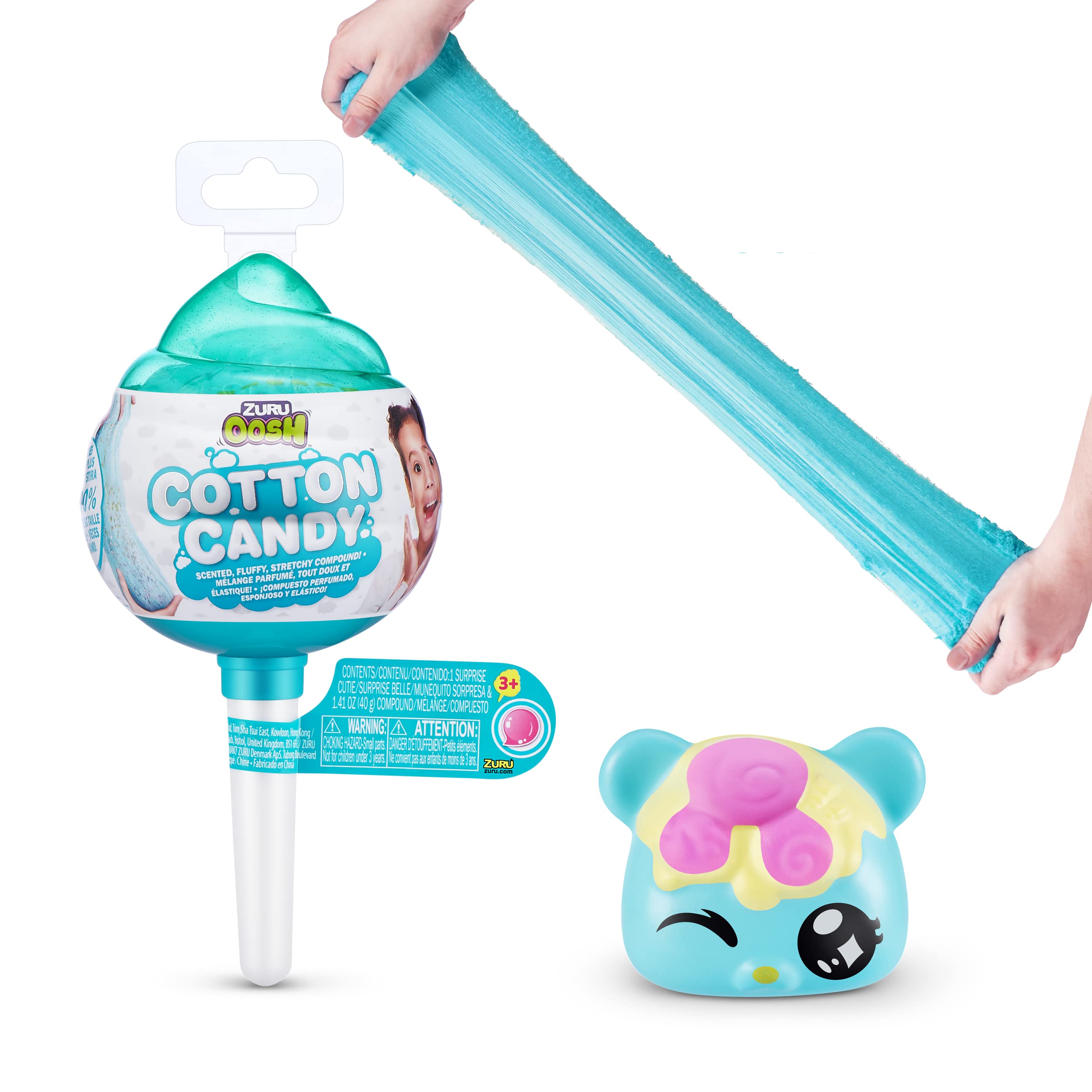 ZURU Oosh Slime Cotton Candy Cuties Series 2, Green, Scented, Soft, St ...