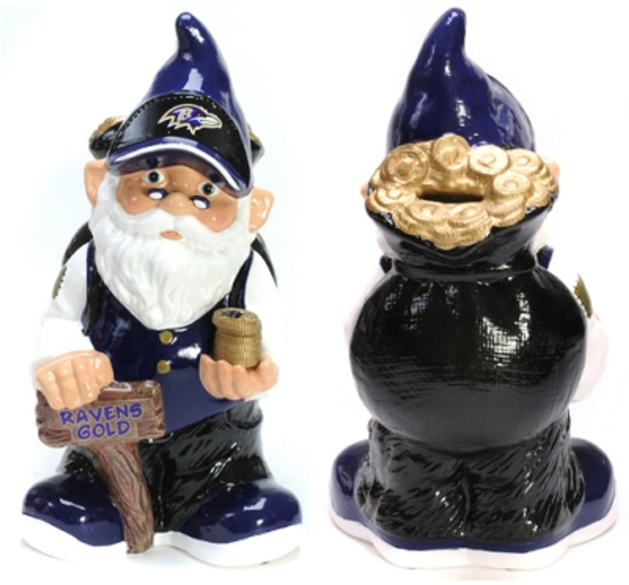 Baltimore Ravens Garden Gnome - Coin Bank – Toytooth