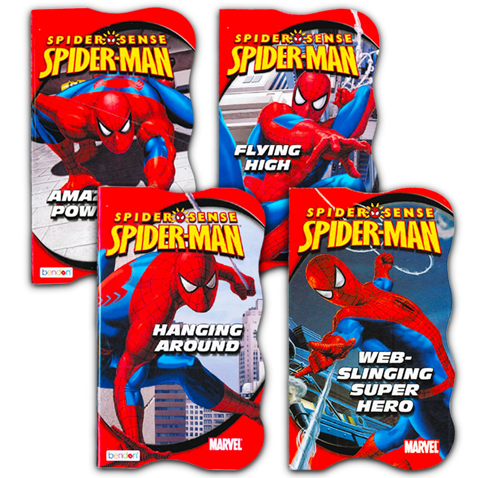 Marvel Spiderman Board Book Set - Bundle With 4 Amazing Spiderman Supe ...