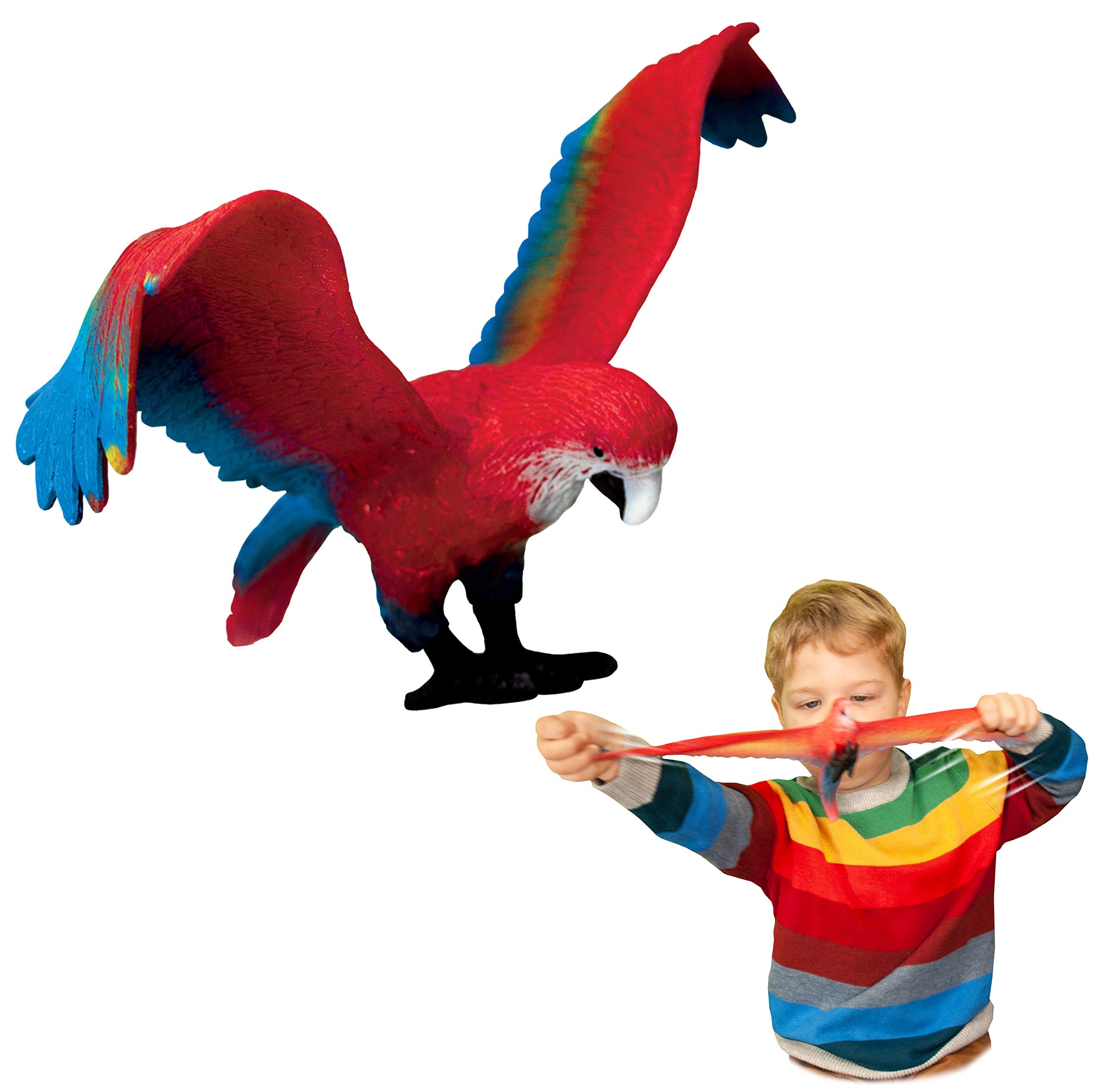 Rep Pals - Parrot, Stretchy Toy from Deluxebase. Super Stretchy Animal ...