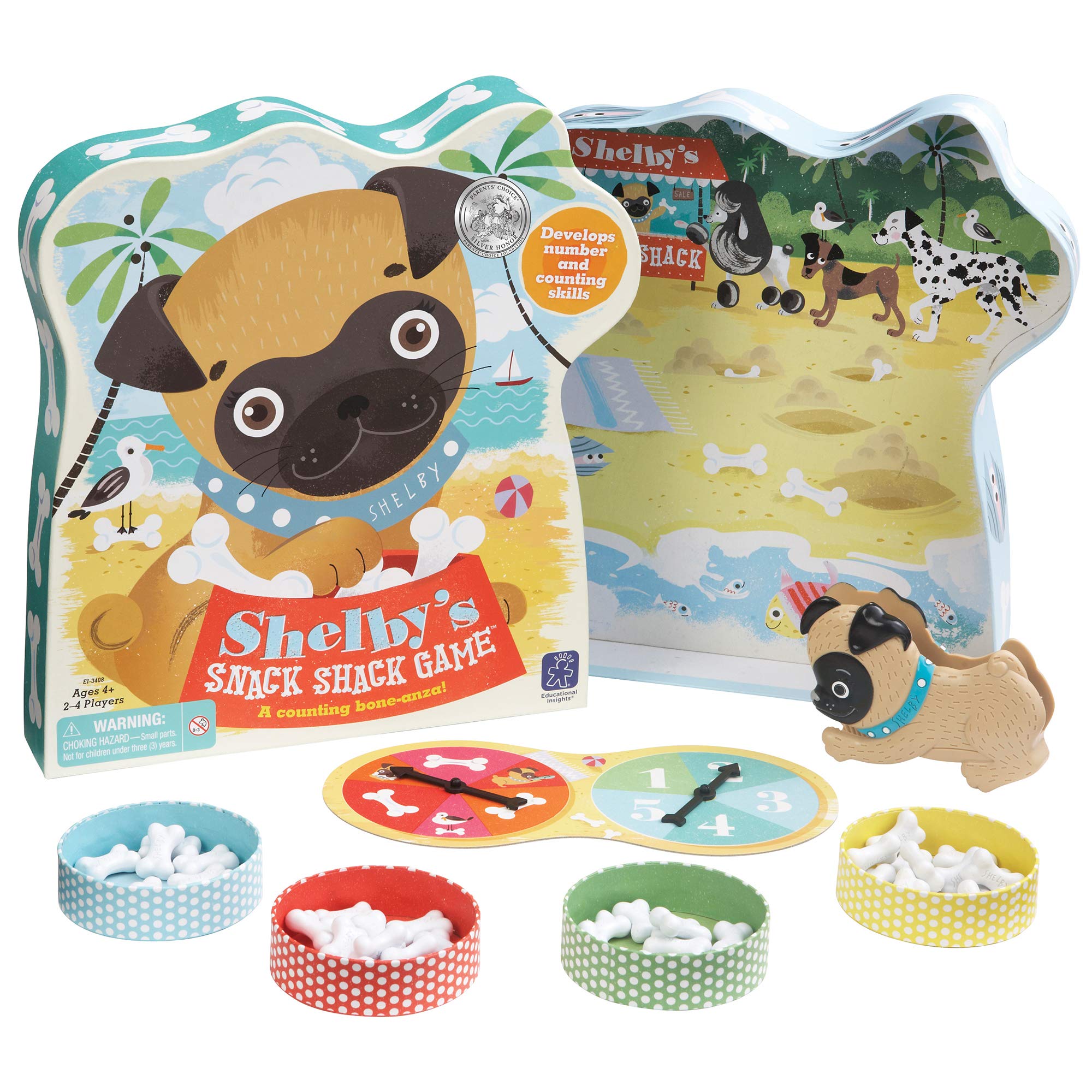 Educational Insights Shelbys Snack Shack Game, Preschool Math Game with ...