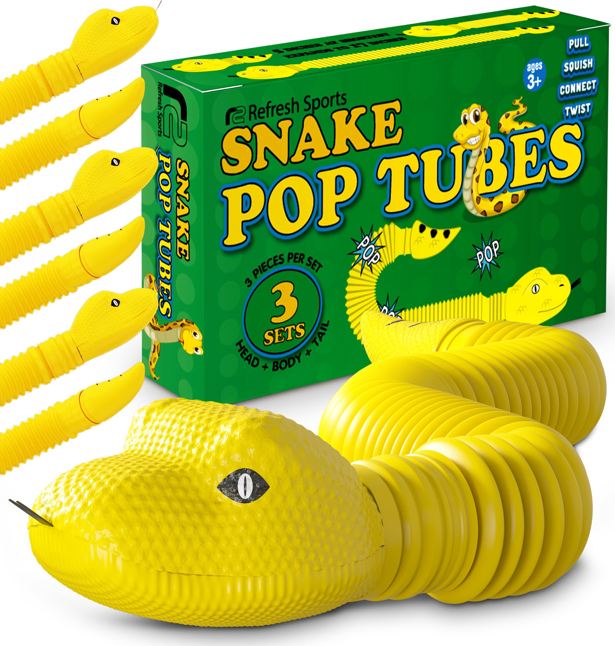 Animal Pop Tubes For Kids Sensory Toys - Toddler Fidget Toys For Boys ...