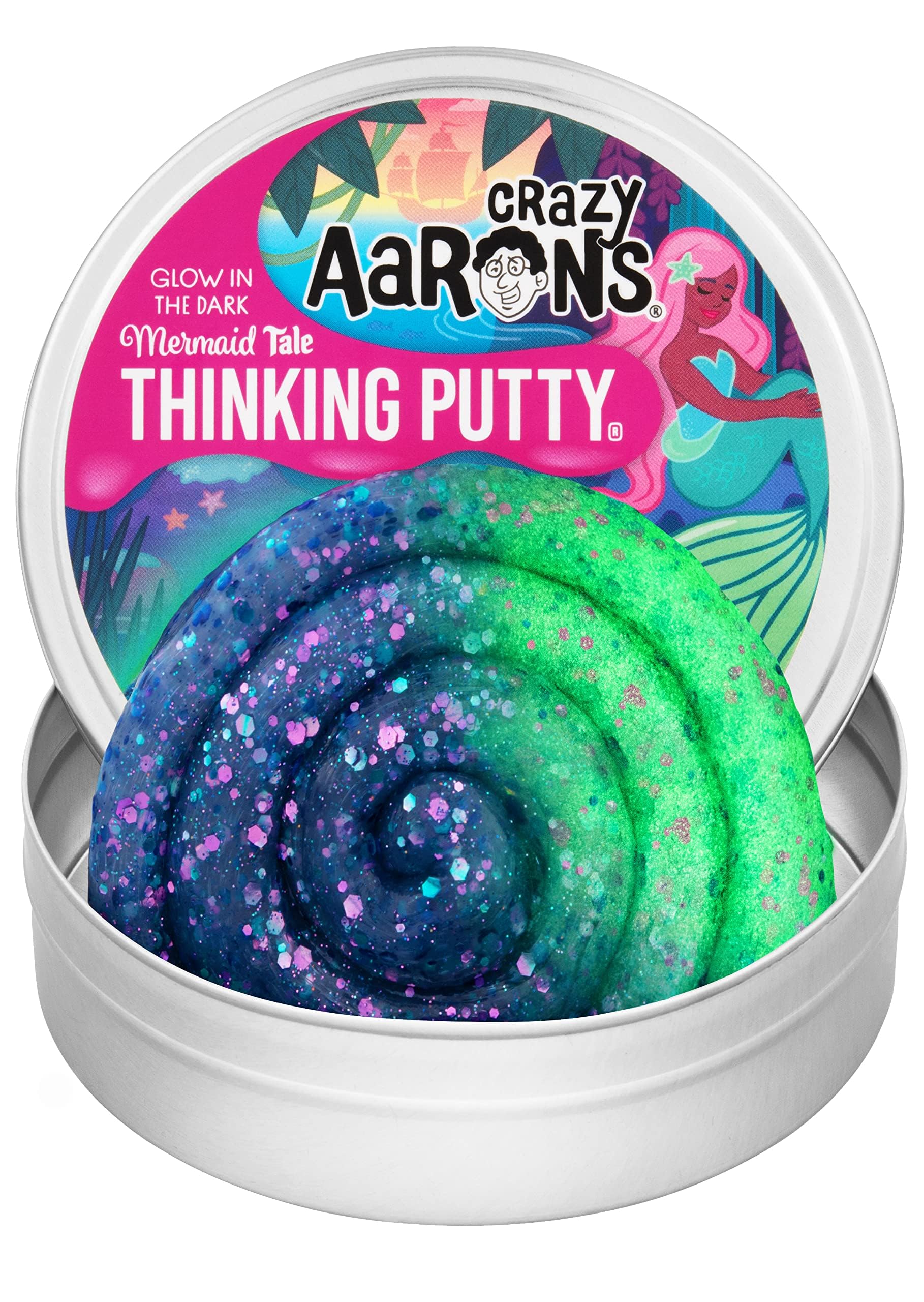 Crazy Aaron'S - Mermaid Tale - Color Changing Putty - Glowbright Colle ...