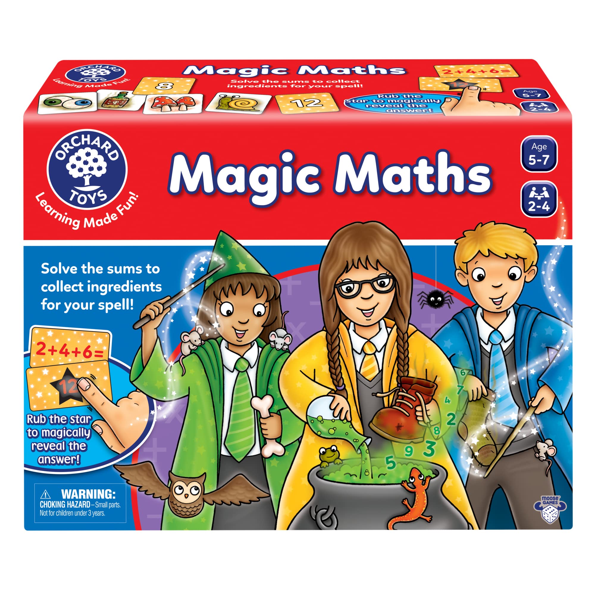 Orchard Toys Moose Games Magic Maths Game. An Exciting And Spellbinding ...
