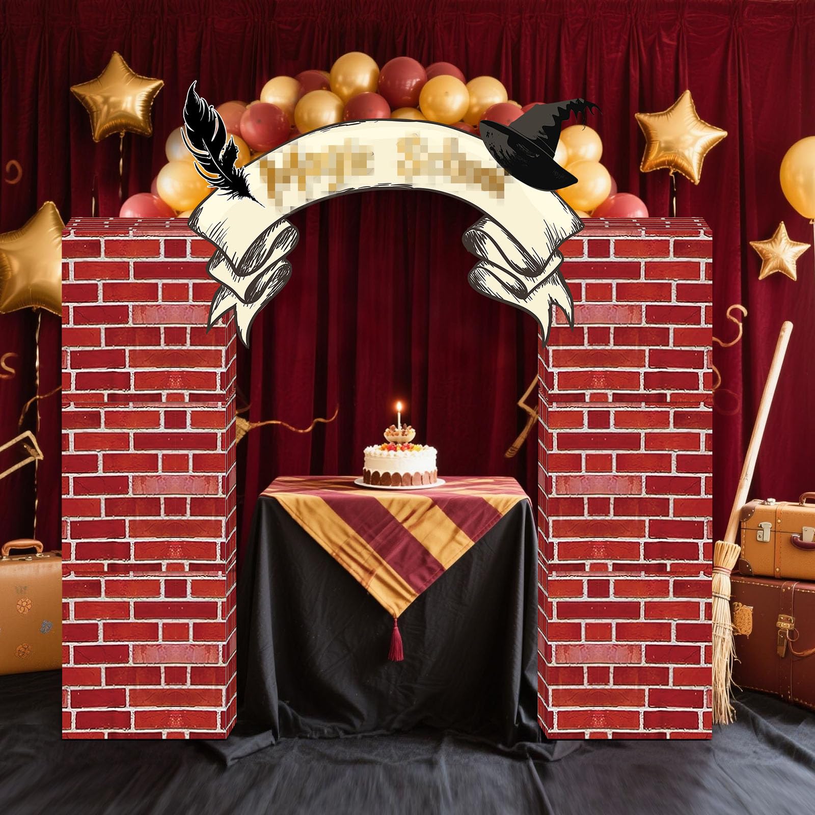 Bucherry 13 Pcs Wizard Party Decorations Magic School Cardboard ...