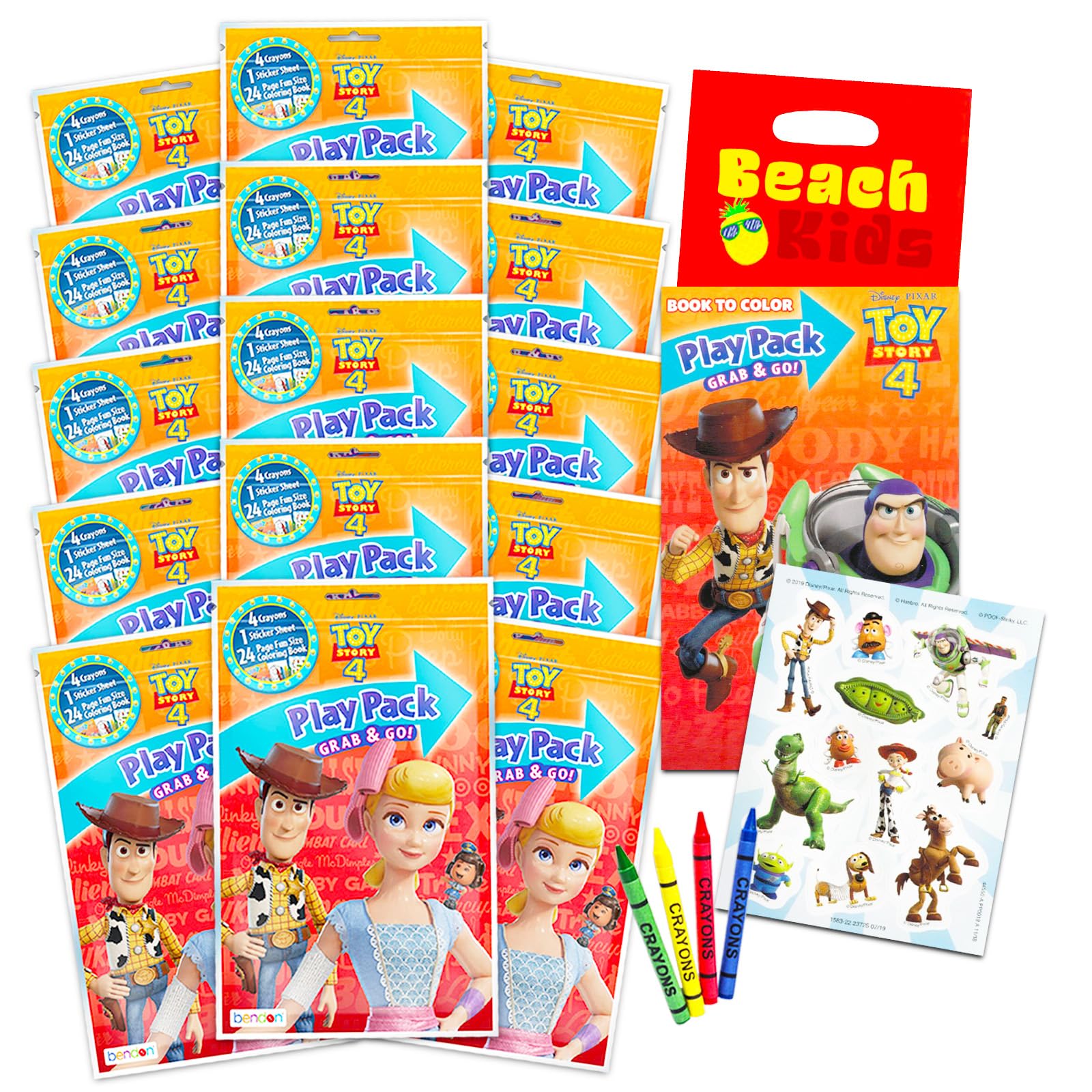 Disney Pixar Toy Story Party Favors - Bundle with 15 Toy Story Activity ...