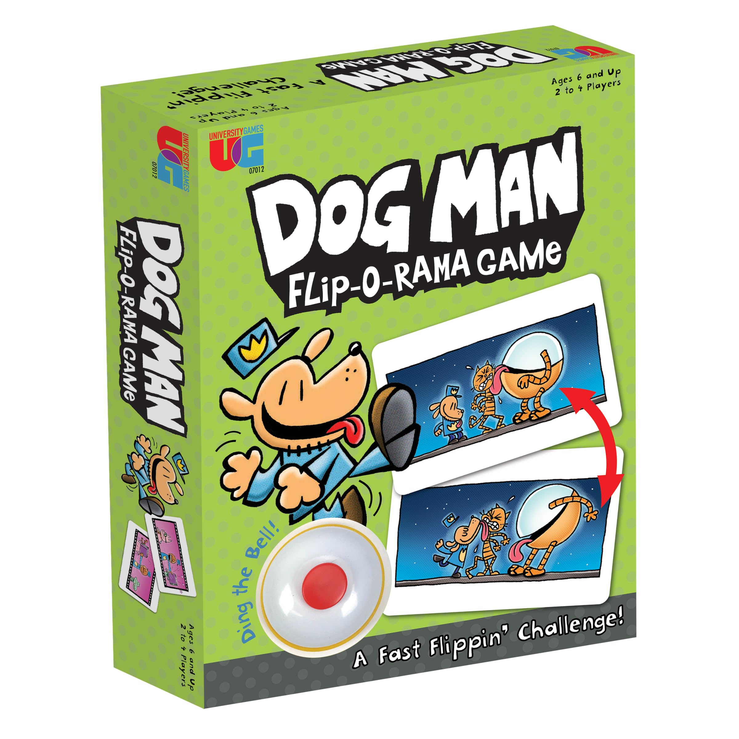 University Games, Dog Man Flip-o-Rama Card Matching Game, Based on The ...