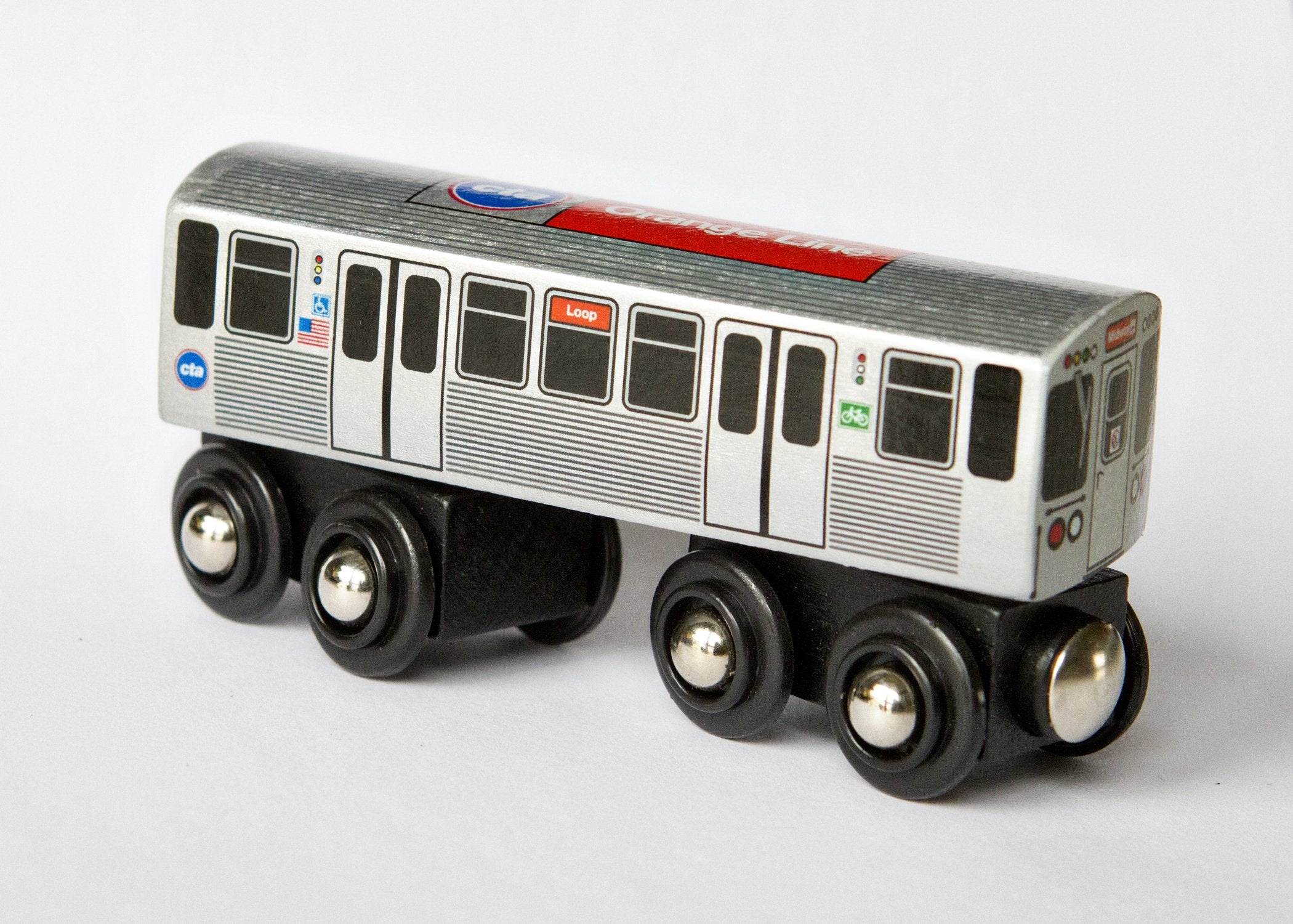 Munipals Mp0311Or Wooden Subway 'L' Train Chicago Cta Orange Line Midw ...