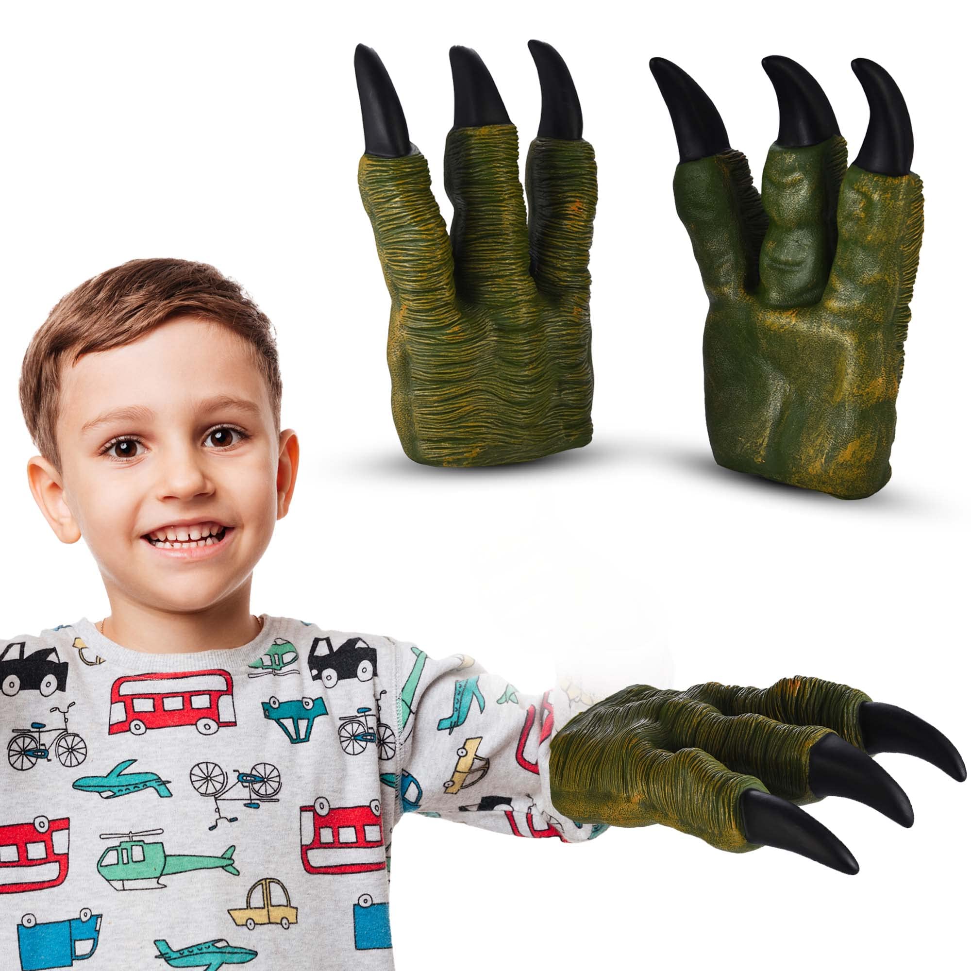 Dr Dingus Dinosaur Hand Puppets (Dinosaur Claws - Pair) Fun And Realis ...